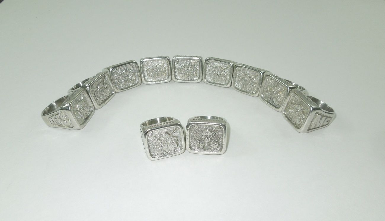 Hand Crafted Motorcycle Club Rings by Cicmil Crowns | CustomMade.com