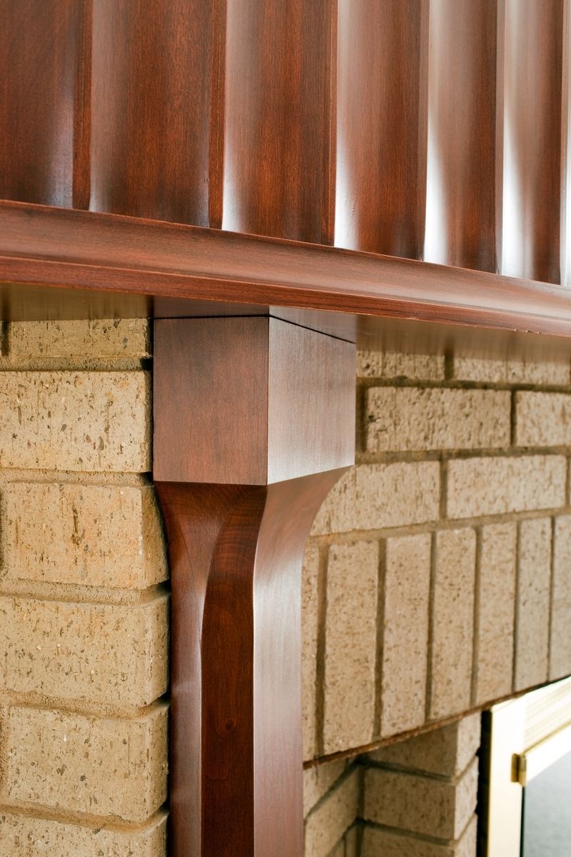 Hand Made Cherry Mantle by Eidolon Designs | CustomMade.com