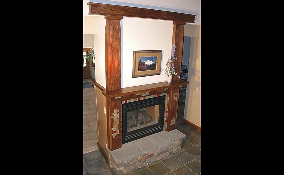 Hand Crafted Walnut Craftsman Style Mantle by Windwood Designs ...