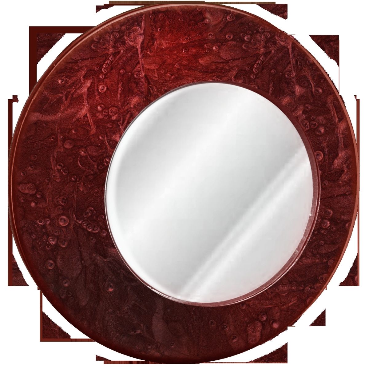 Hand Made Round Off-Centered Designer Mirror by Artisan Mirror ...