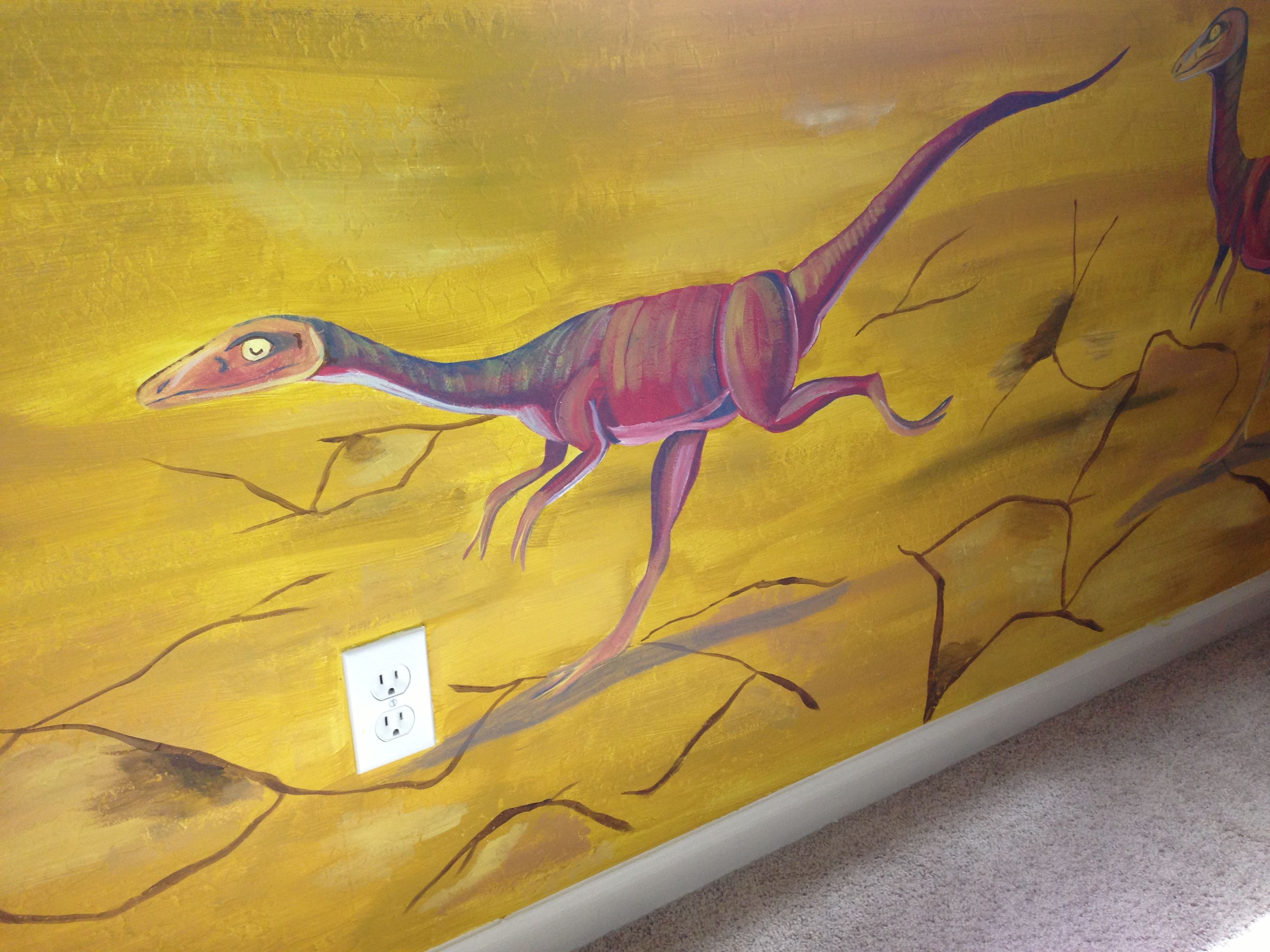 Custom Made Dinosaur Mural by Kid Murals by Dana | CustomMade.com