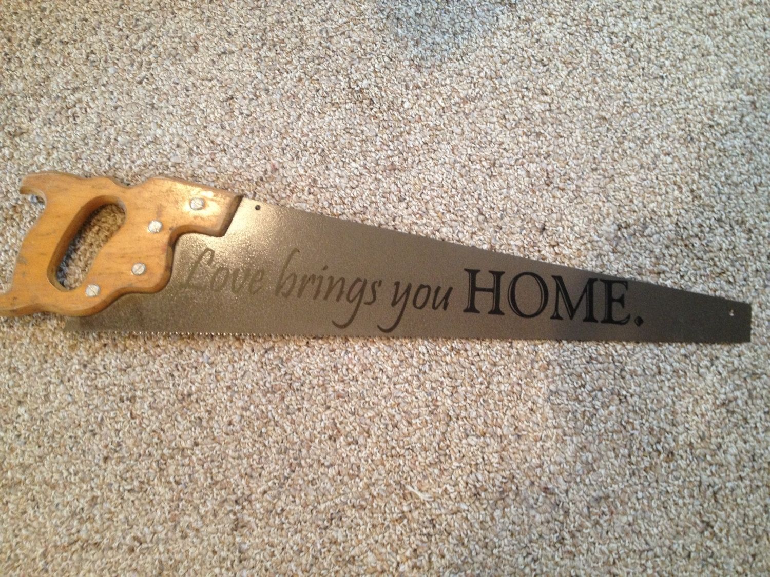 Custom Made Hand Saw Signs by Live Edge Woodcrafts | CustomMade.com