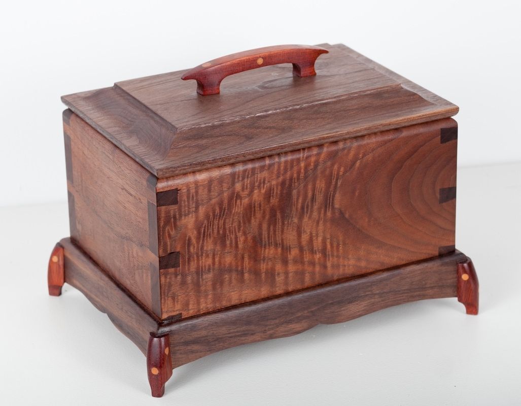 Handmade Walnut Decorative Box by Ironwood Artisrty LLC | CustomMade.com