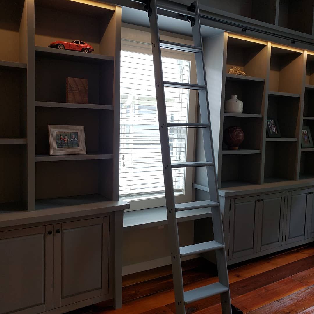 Handmade Custom Designed Hand Built Library by Muddy River Building ...