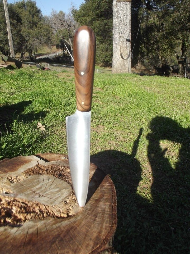 Hand Crafted Claro Walnut Vegetable Knife by Mark Norman's Custom ...