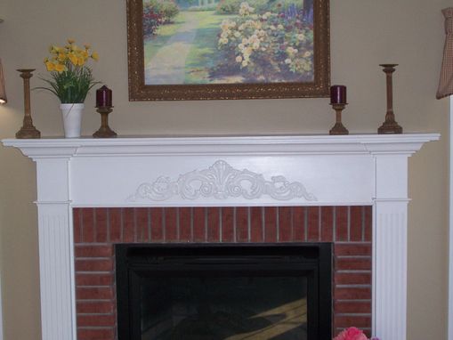 Handmade Painted White Mantle by Jeffrey William Construction Inc ...