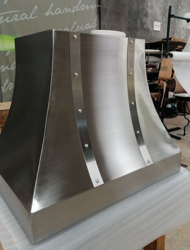 Hand Made Brushed Stainless Steel Range Hood by Amoretti Brothers ...