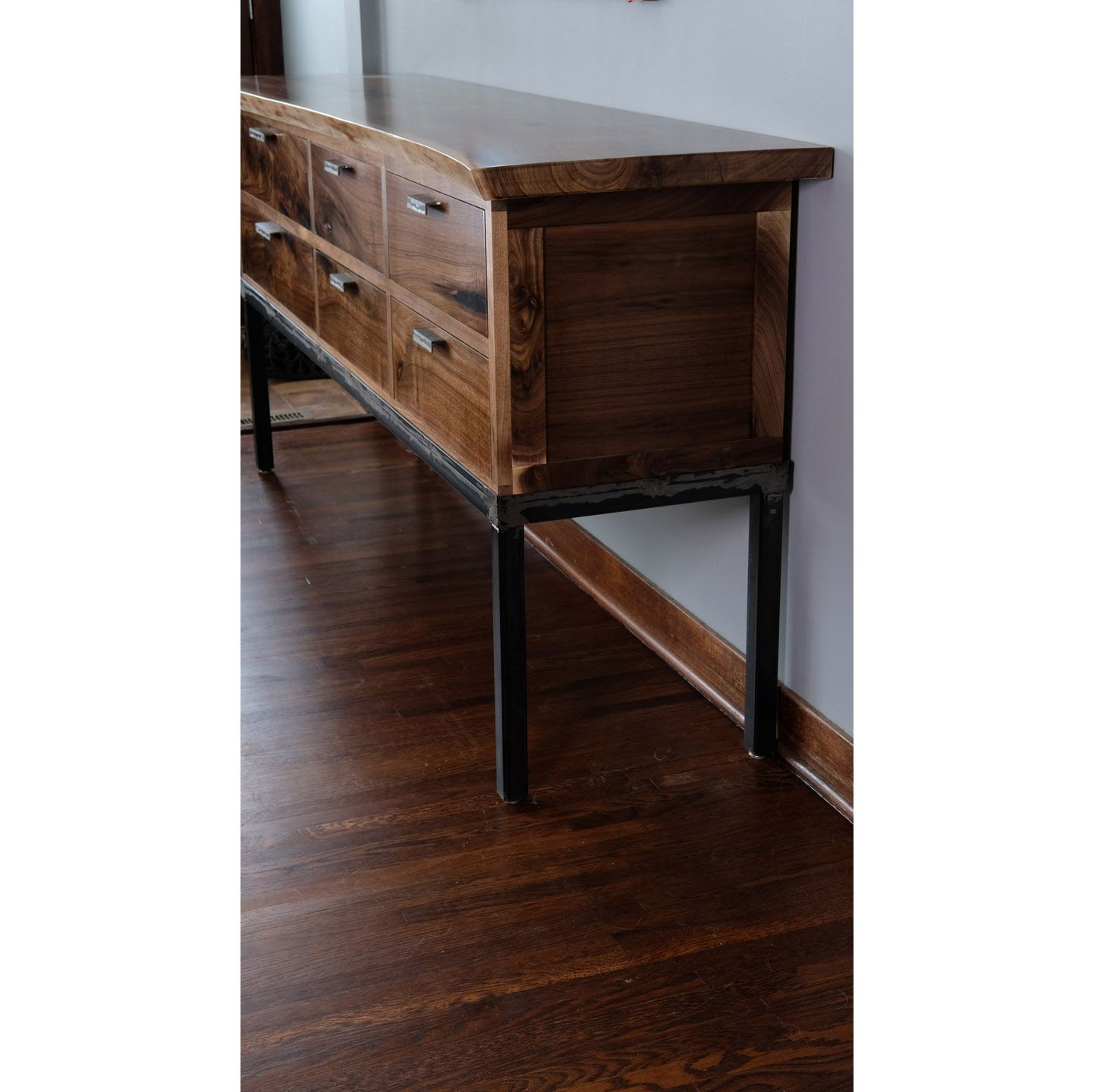 Hand Crafted Live Edge Walnut Entry Table by Stasis Woodworking ...