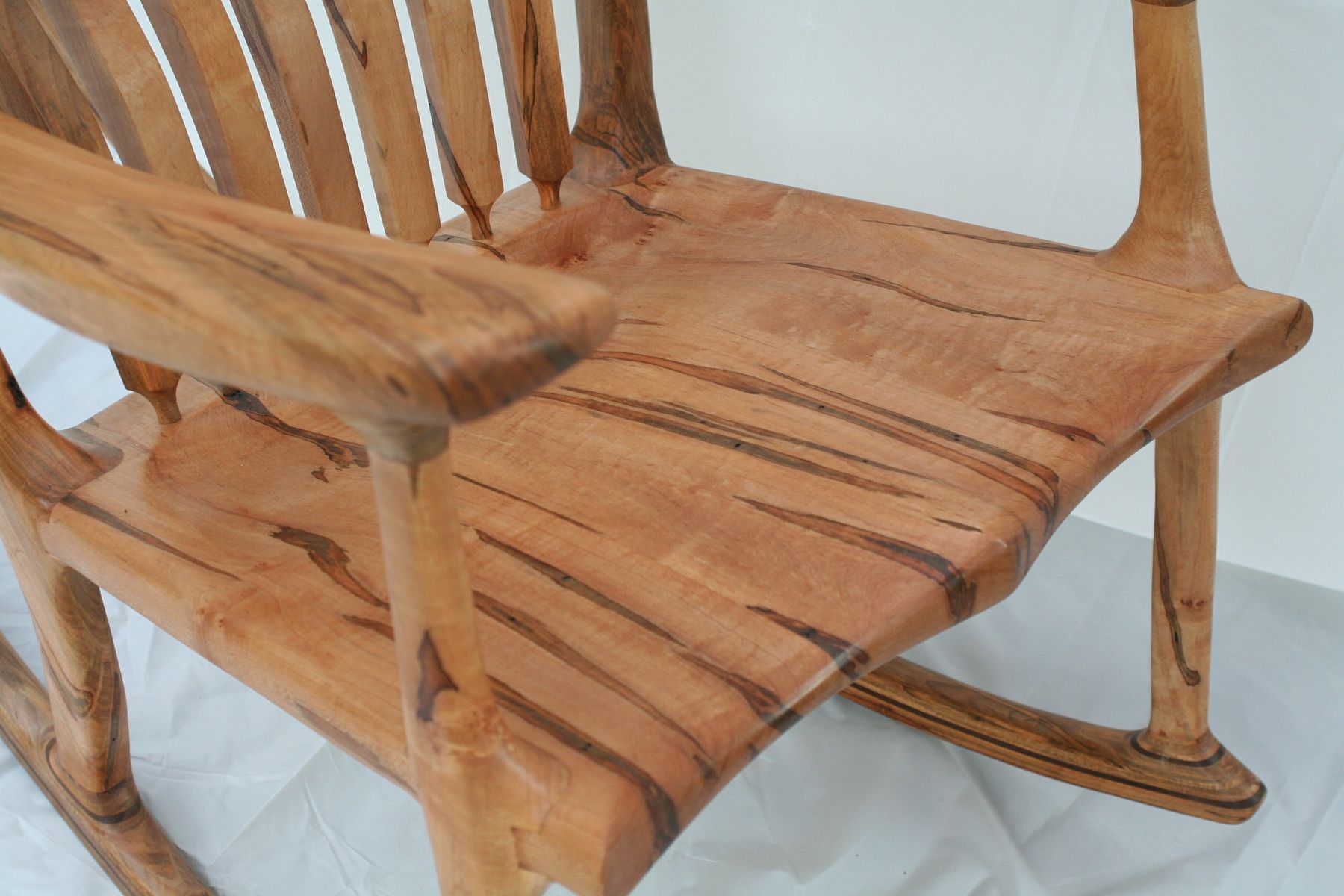 Hand Crafted Ambrosia Maple Rocking Chair - Shipping Included by Wood ...