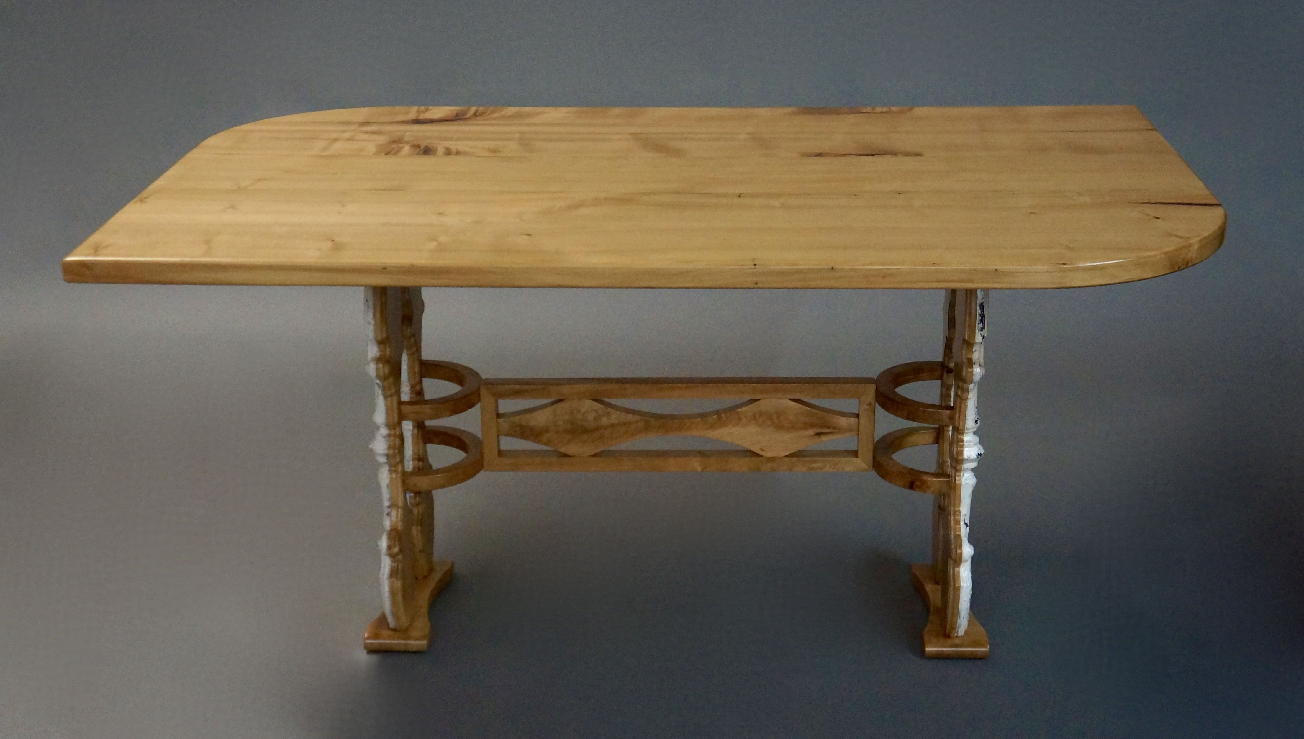 Custom Reclaimed Fence Post Table by Gerspach Handcrafted Woodworks Llc ...
