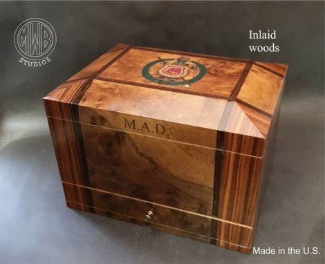 Hand Crafted Custom Inlaid Humidor Hd 75 With Free Shipping. by Mwb ...