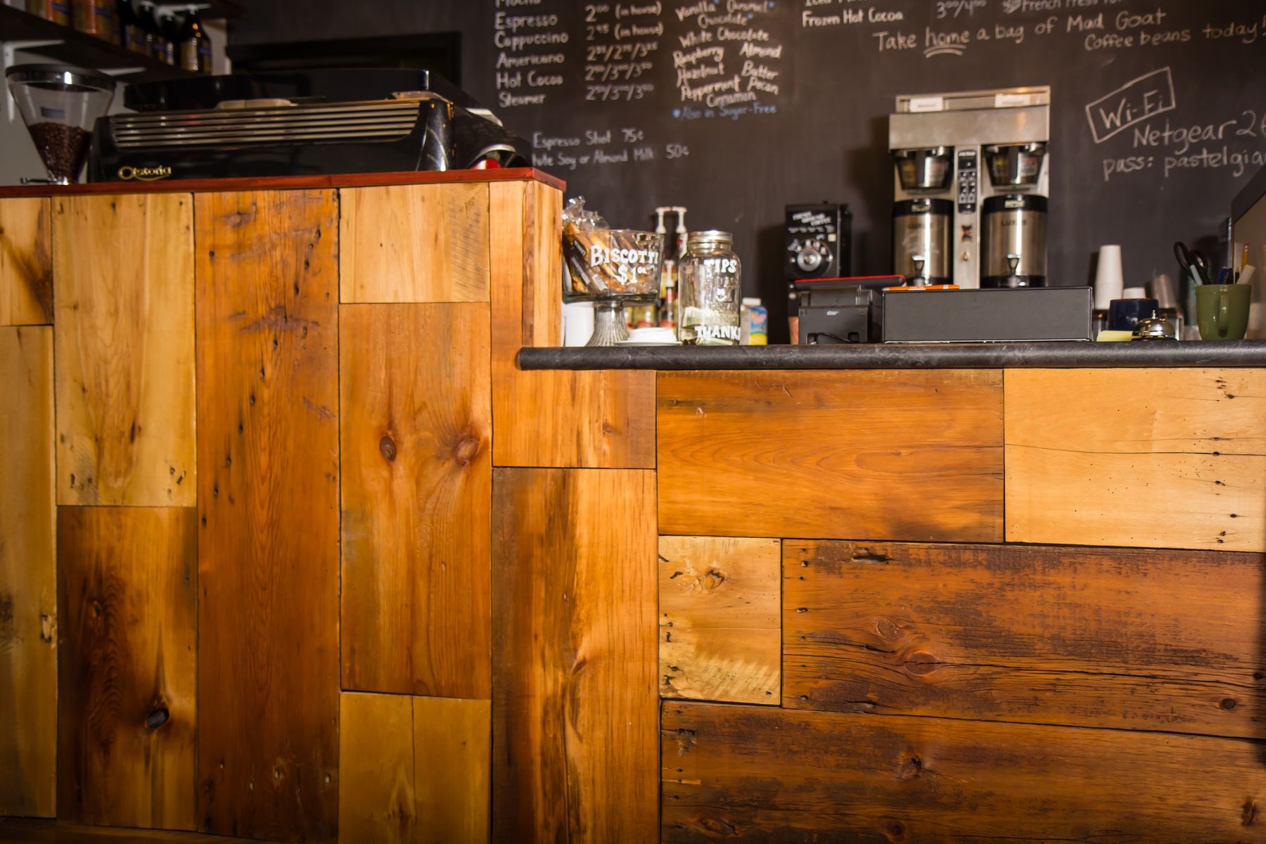 Custom Made Cafe Tables For Mad Goat Coffee House And Roasterie ...
