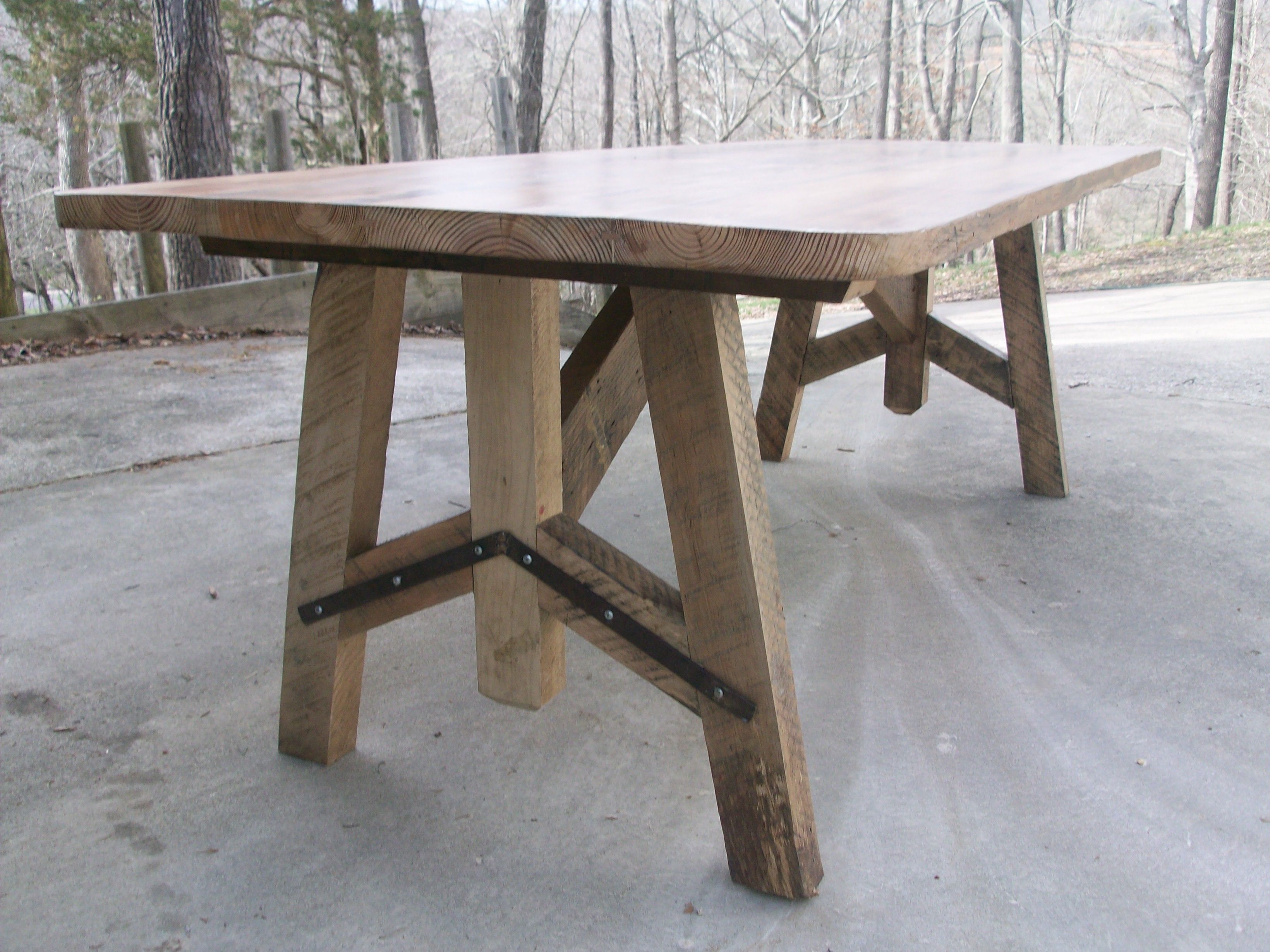 Buy Hand Crafted Old Growth Reclaimed Dining Table, made to order from ...