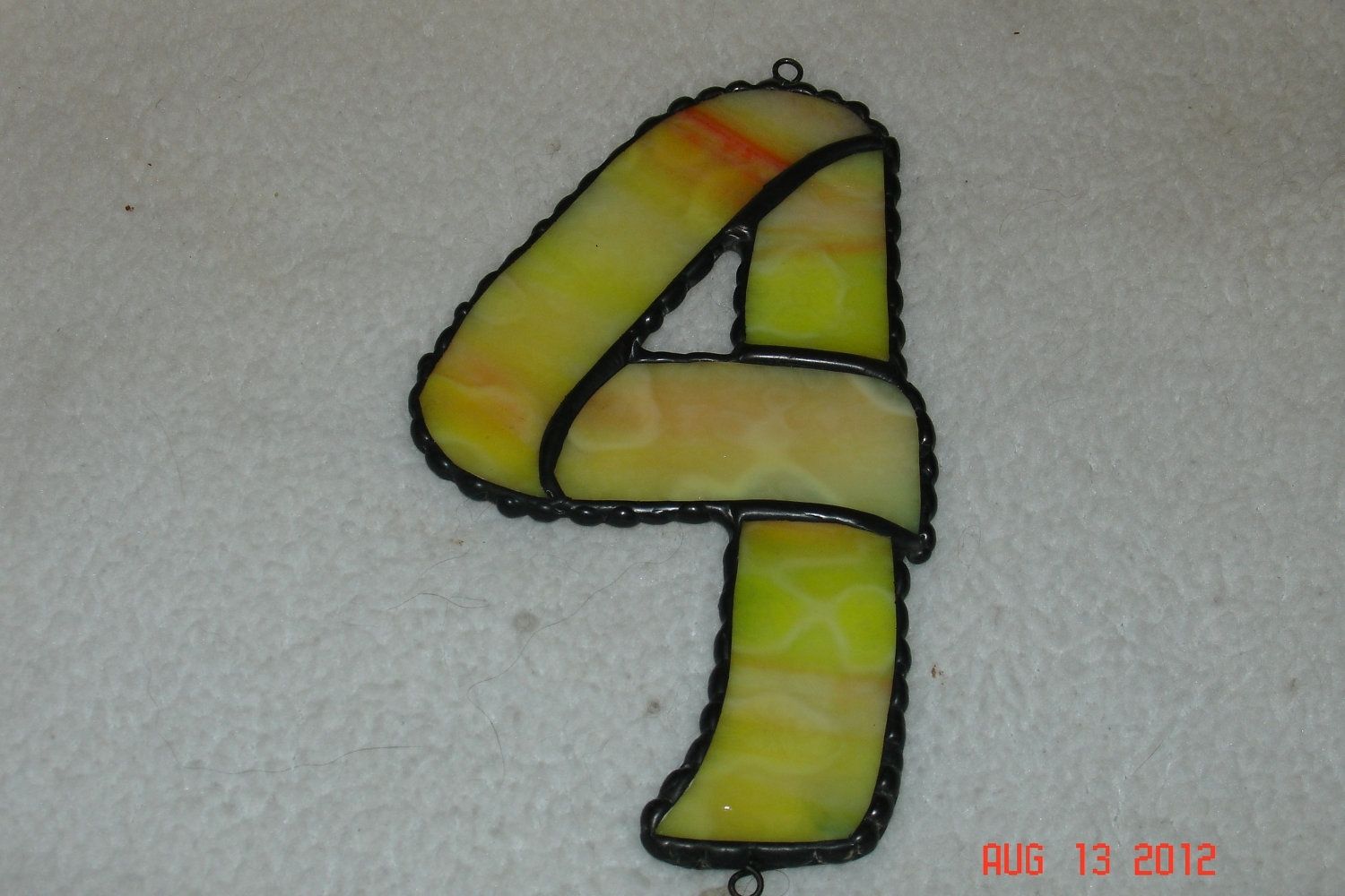 Hand Crafted Stained Glass House Numbers Sz 3 X 5 - Custom Orders by ...