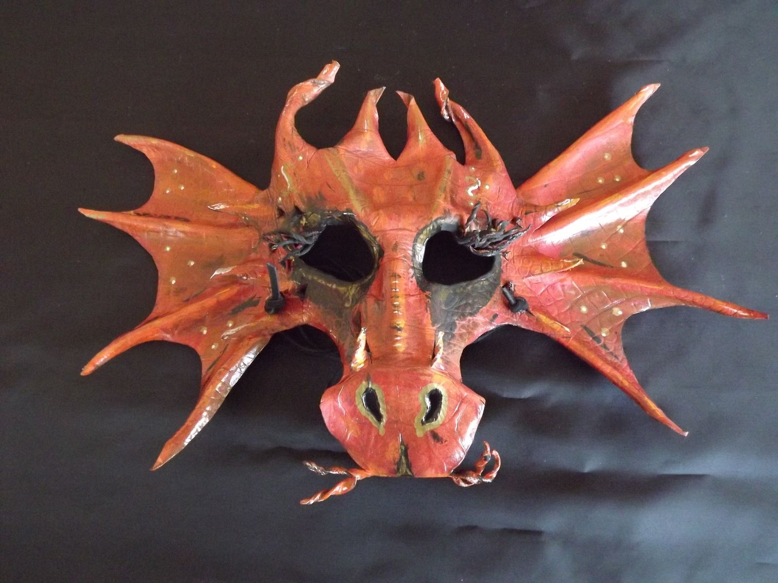 Hand Crafted Hand-Made Leather Dragon Mask by Winged Motivation ...