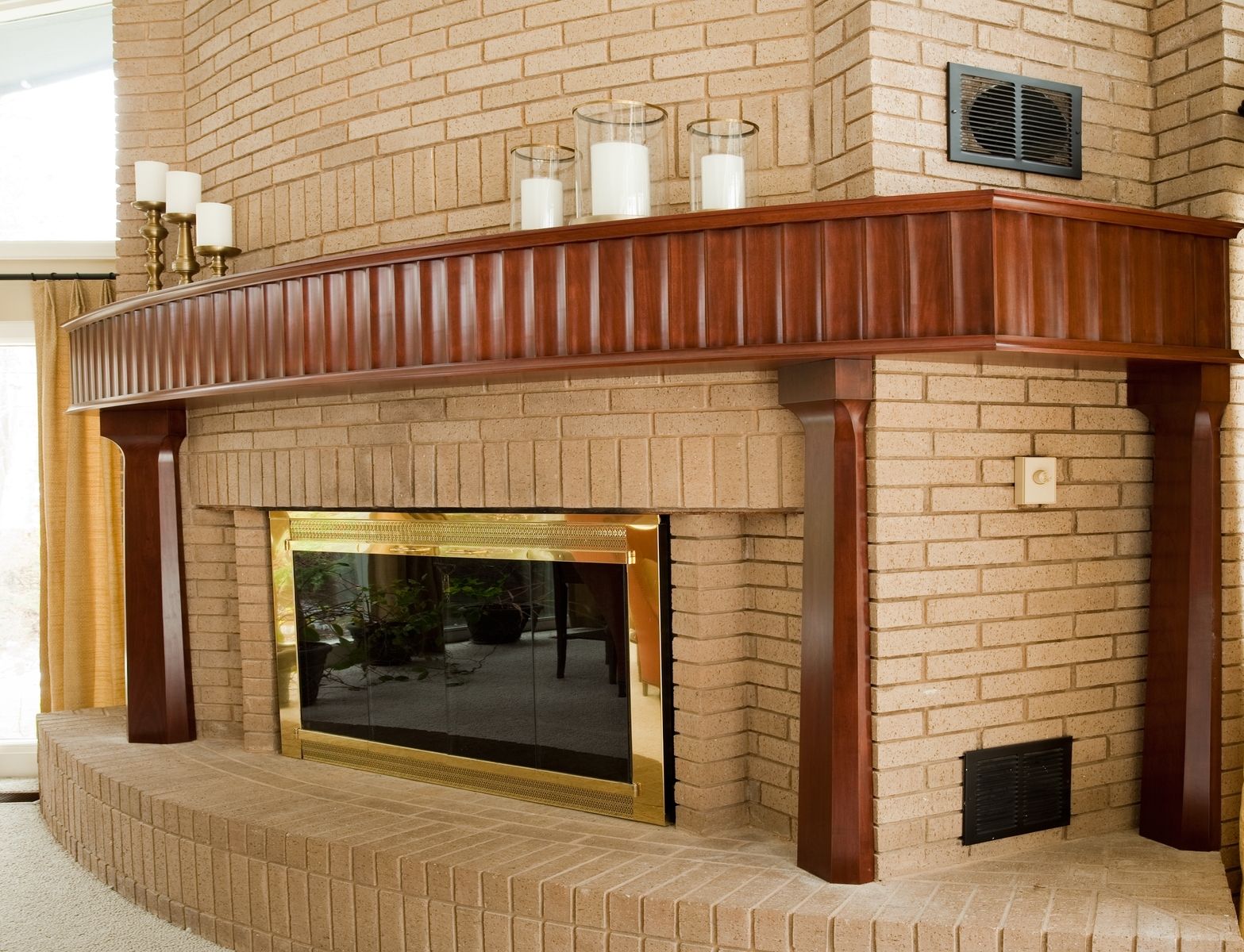 Hand Made Cherry Mantle by Eidolon Designs | CustomMade.com