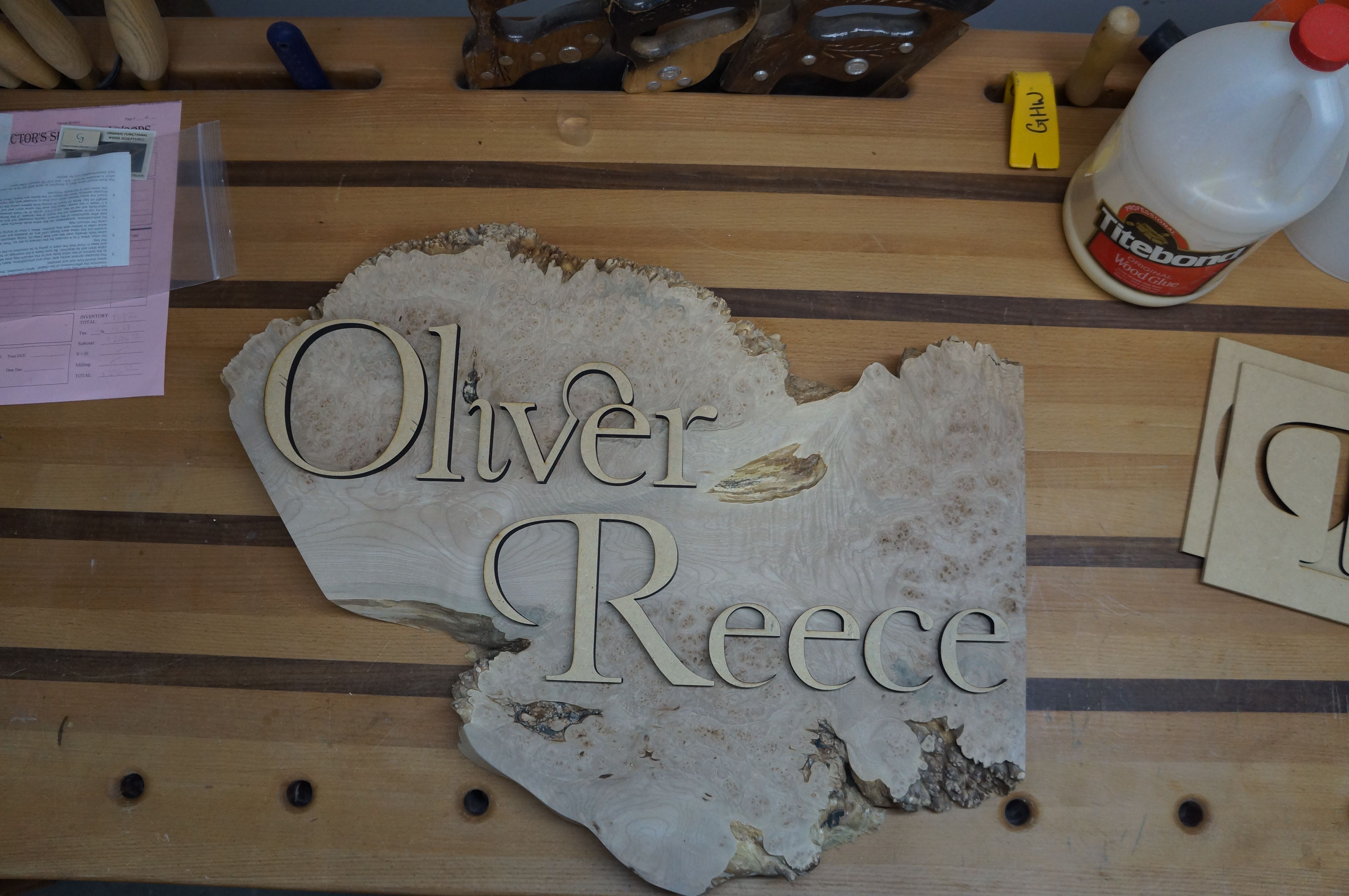 Custom Made Newborn Name Carving by Gerspach Handcrafted Woodworks Llc ...