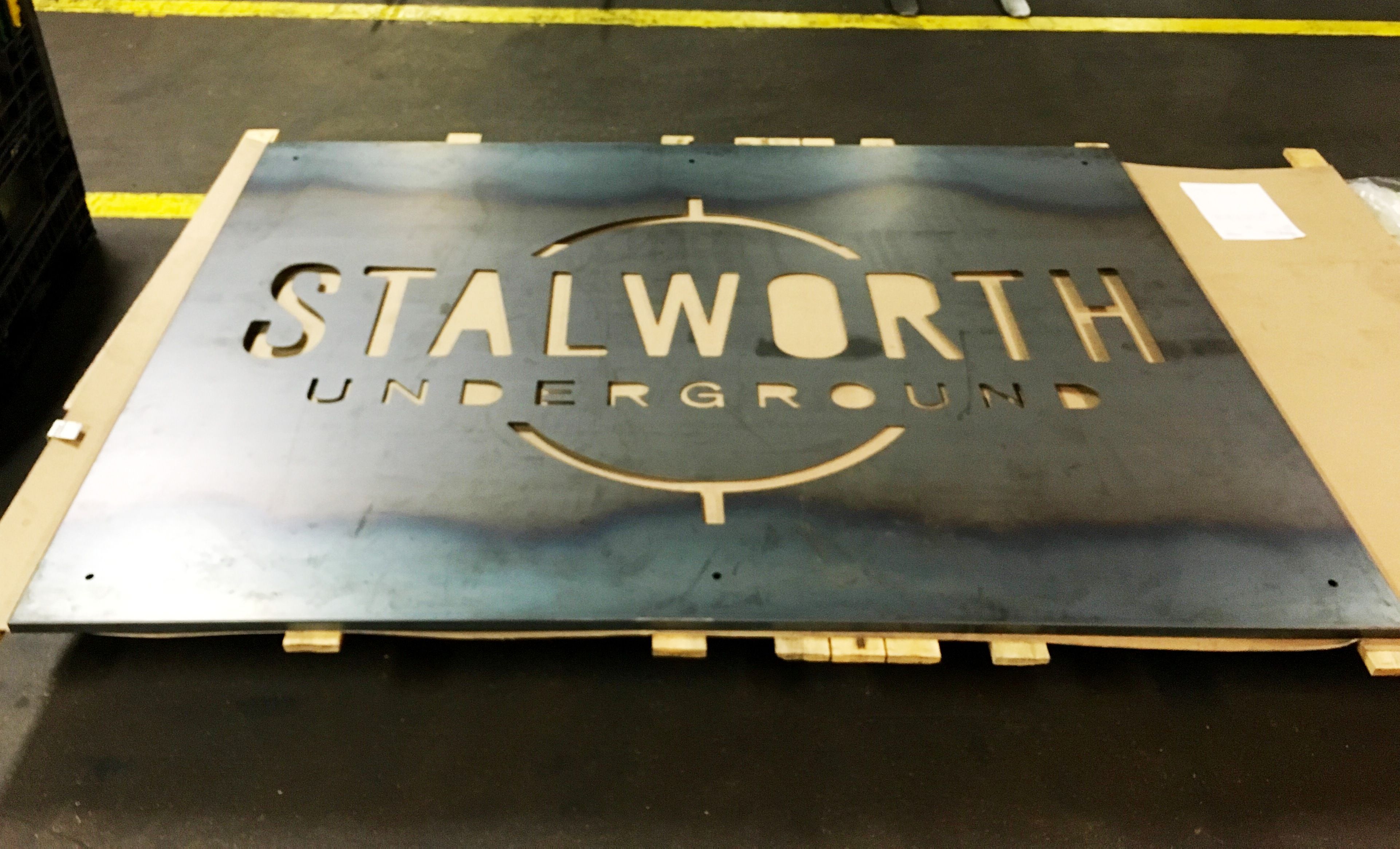 Hand Made Water Jet Cnc Custom Business Sign Mild Steel Acrylic by ...