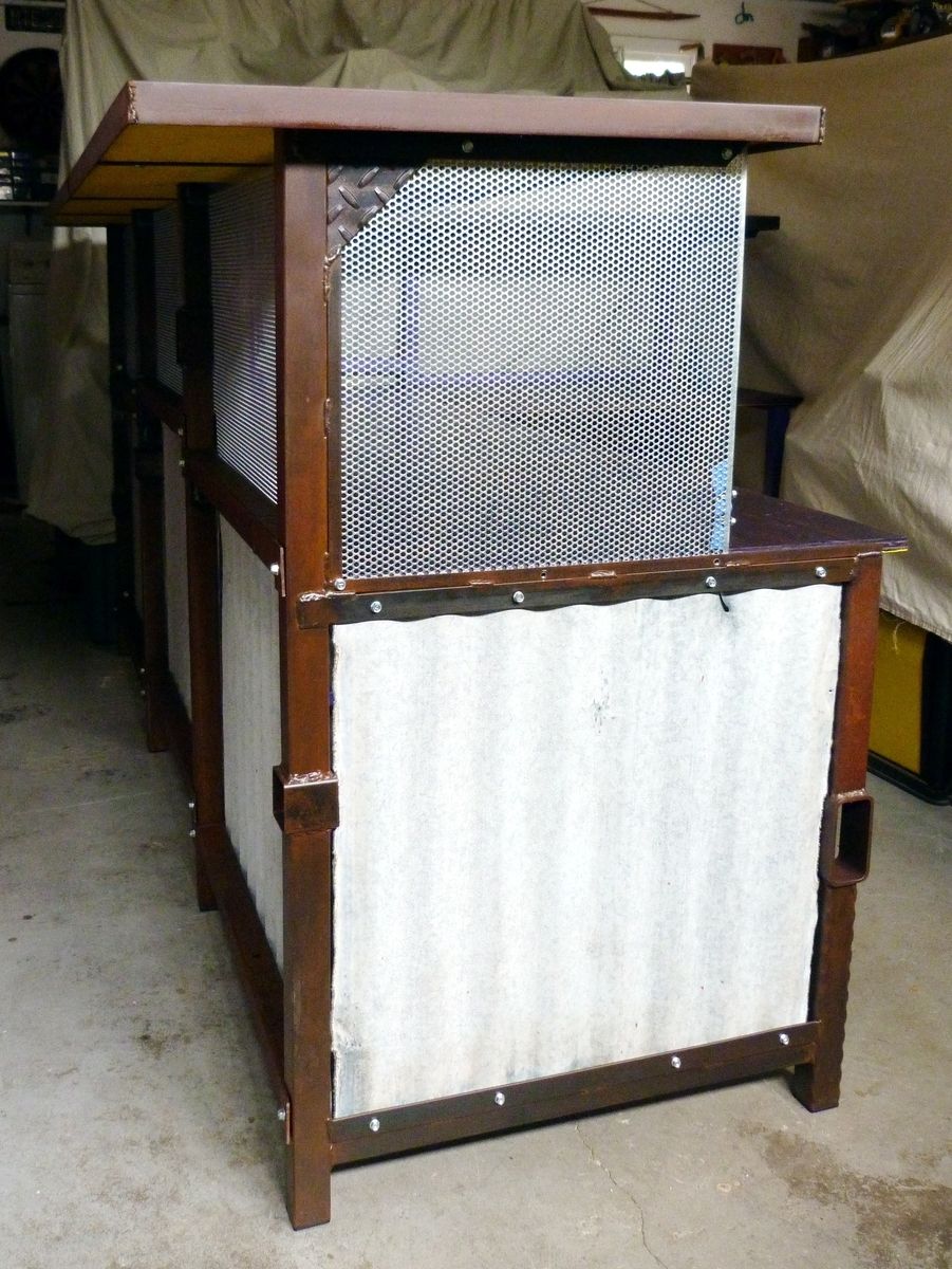 Custom Made Rustic Industrial Salvaged Steel Bar by JonRaw Designs ...