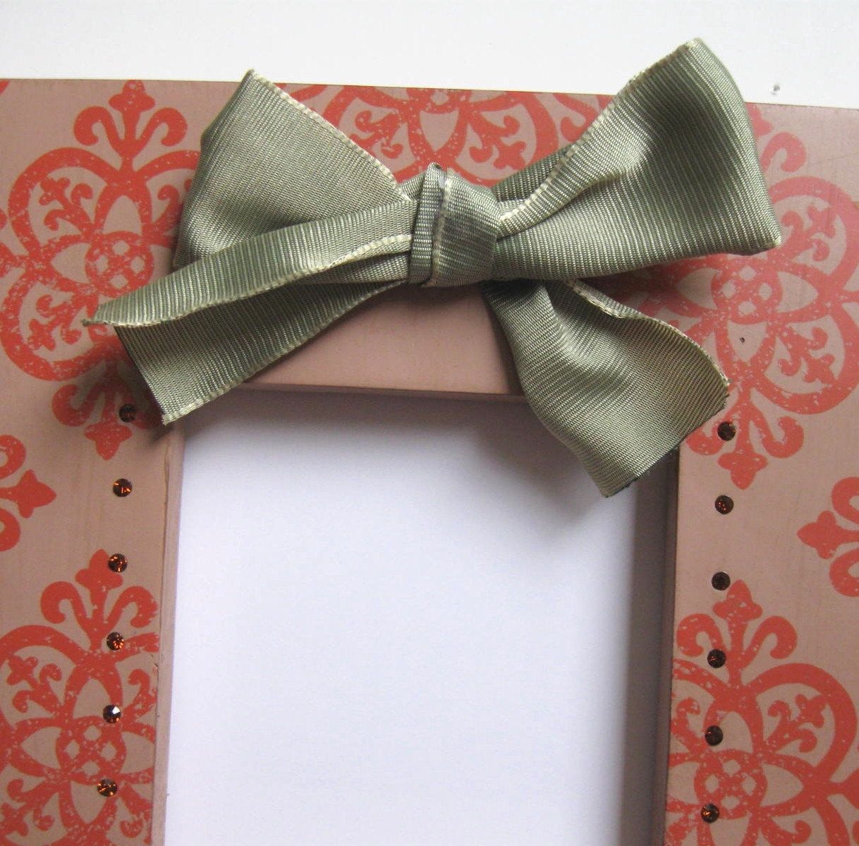 Hand Crafted Housewares Pink Photo Frame Ribbon Embellishment by Brooke ...