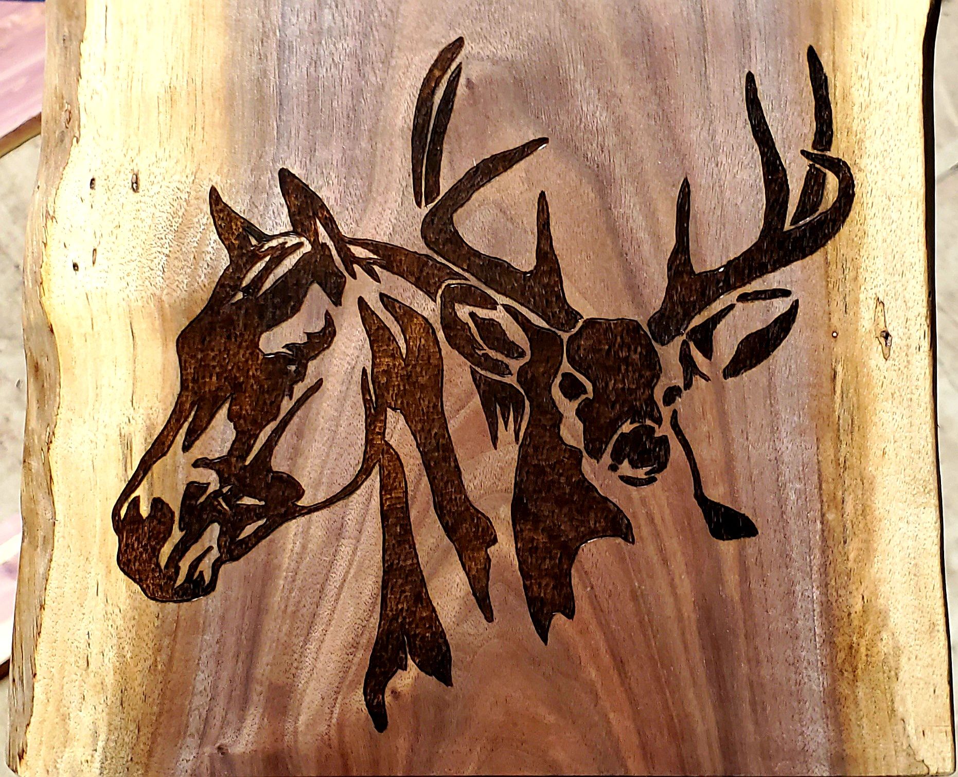 Custom Made Silhouette Wood Burnings by Woobly Wood Working ...