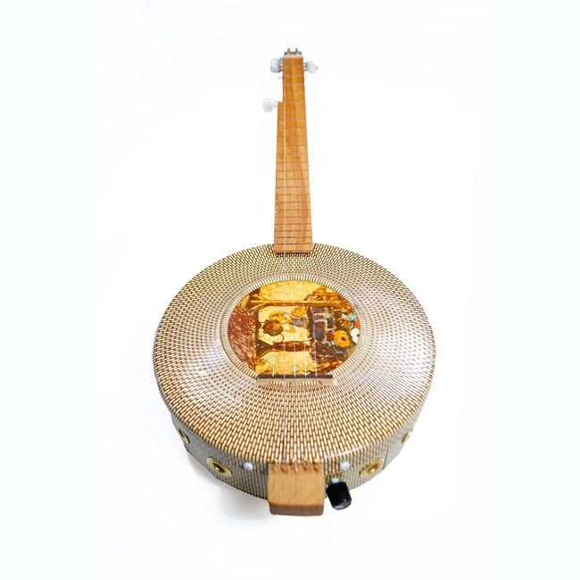 Custom Boys At The Well 5 String Canjo by String Tinkers | CustomMade.com