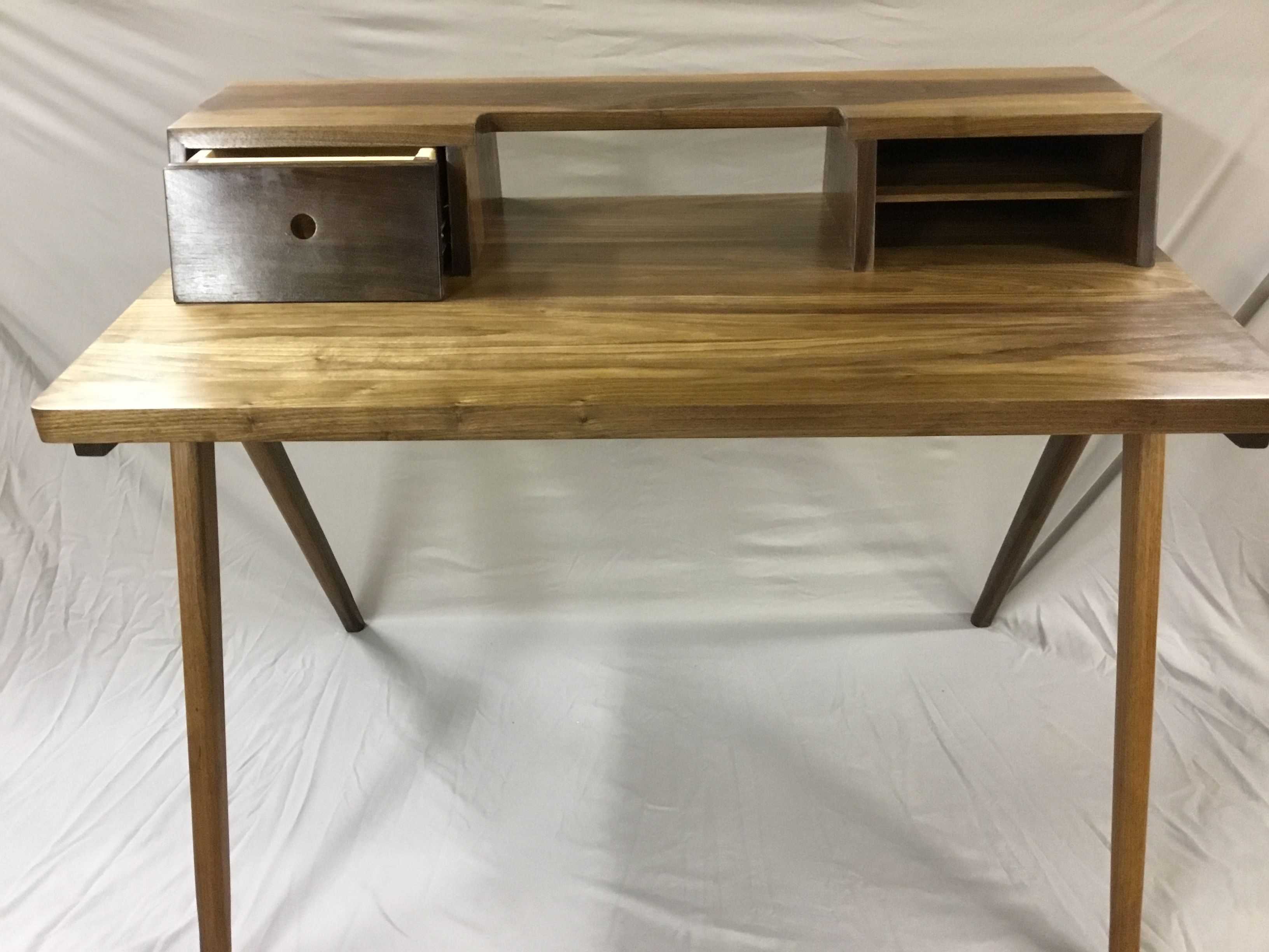 Custom Walnut Desk by WS Woodmasters | CustomMade.com