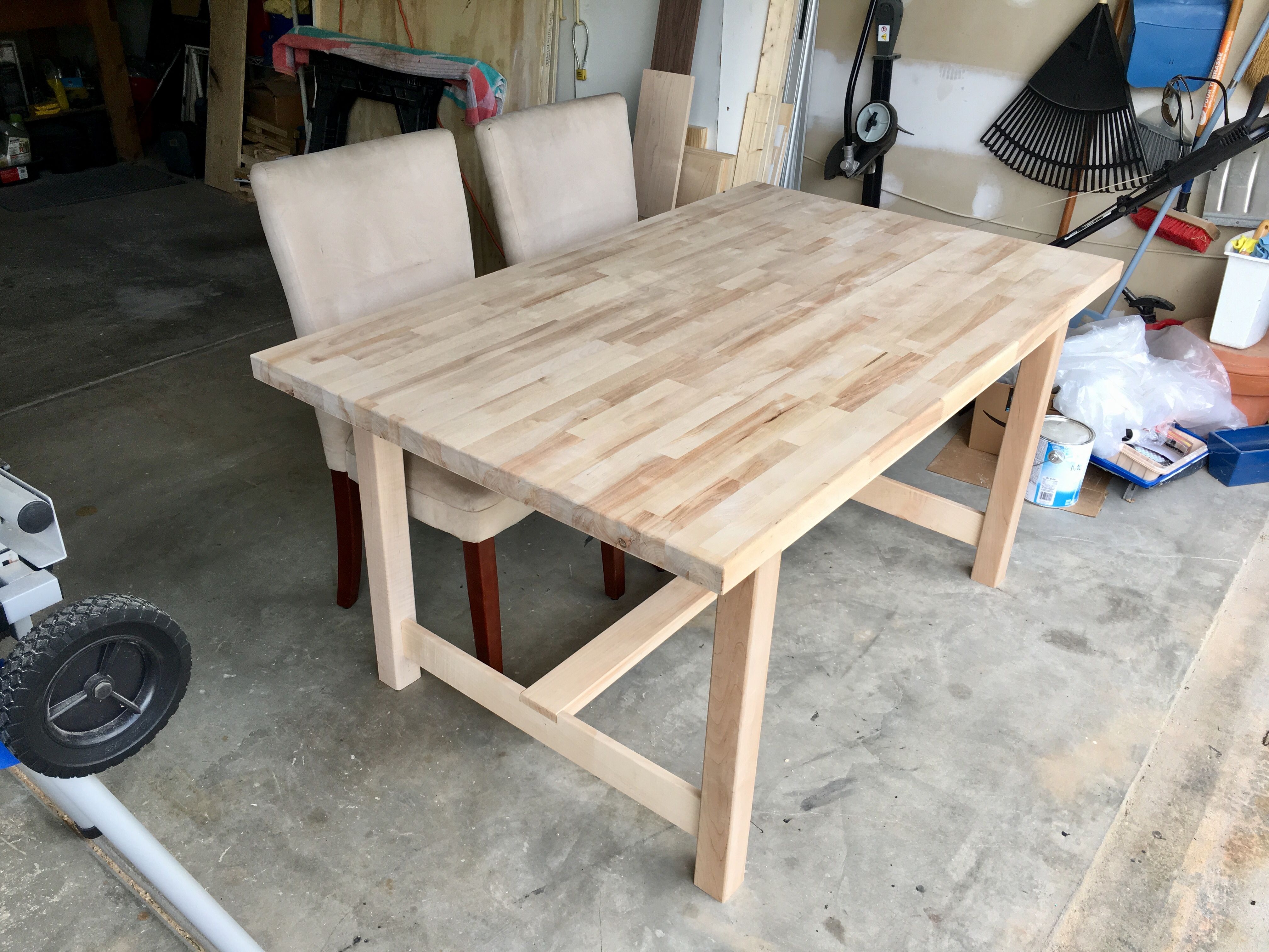 Custom Birch Butcher Block Dining Table by The Plane Edge, LLC ... Custom Birch Butcher Block Dining Table by The Plane Edge, LLC ...