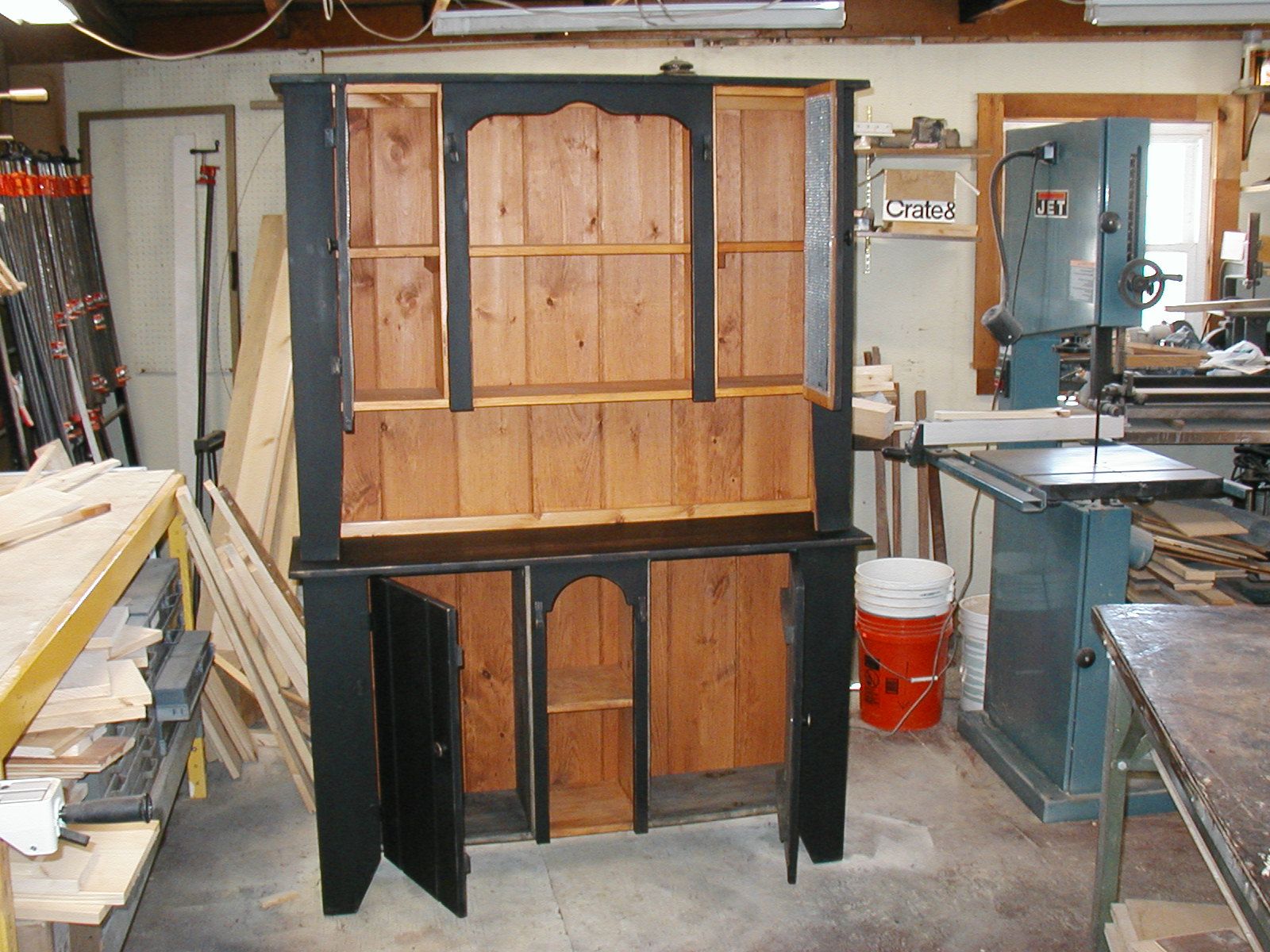Custom Made Shaker Style Grand Hutch 74 by David S Edgerly Customer ...