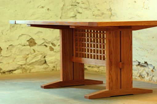 Buy Hand Crafted Red Oak Farm Table, made to order from Dovetail ...
