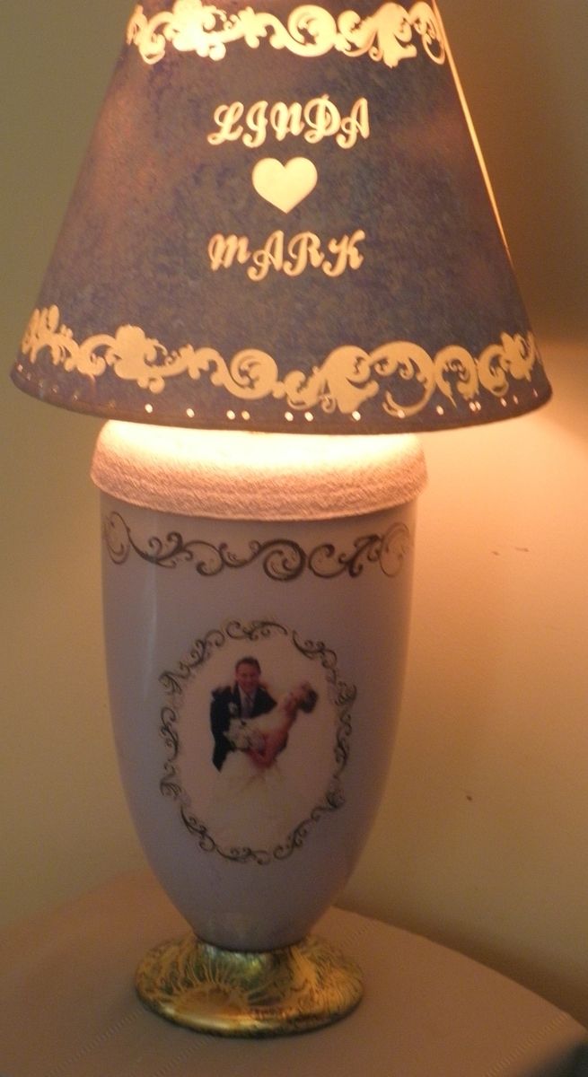 Custom Made Handmade Personalized Table Lamp ,Best Wedding Gift,Unique ...