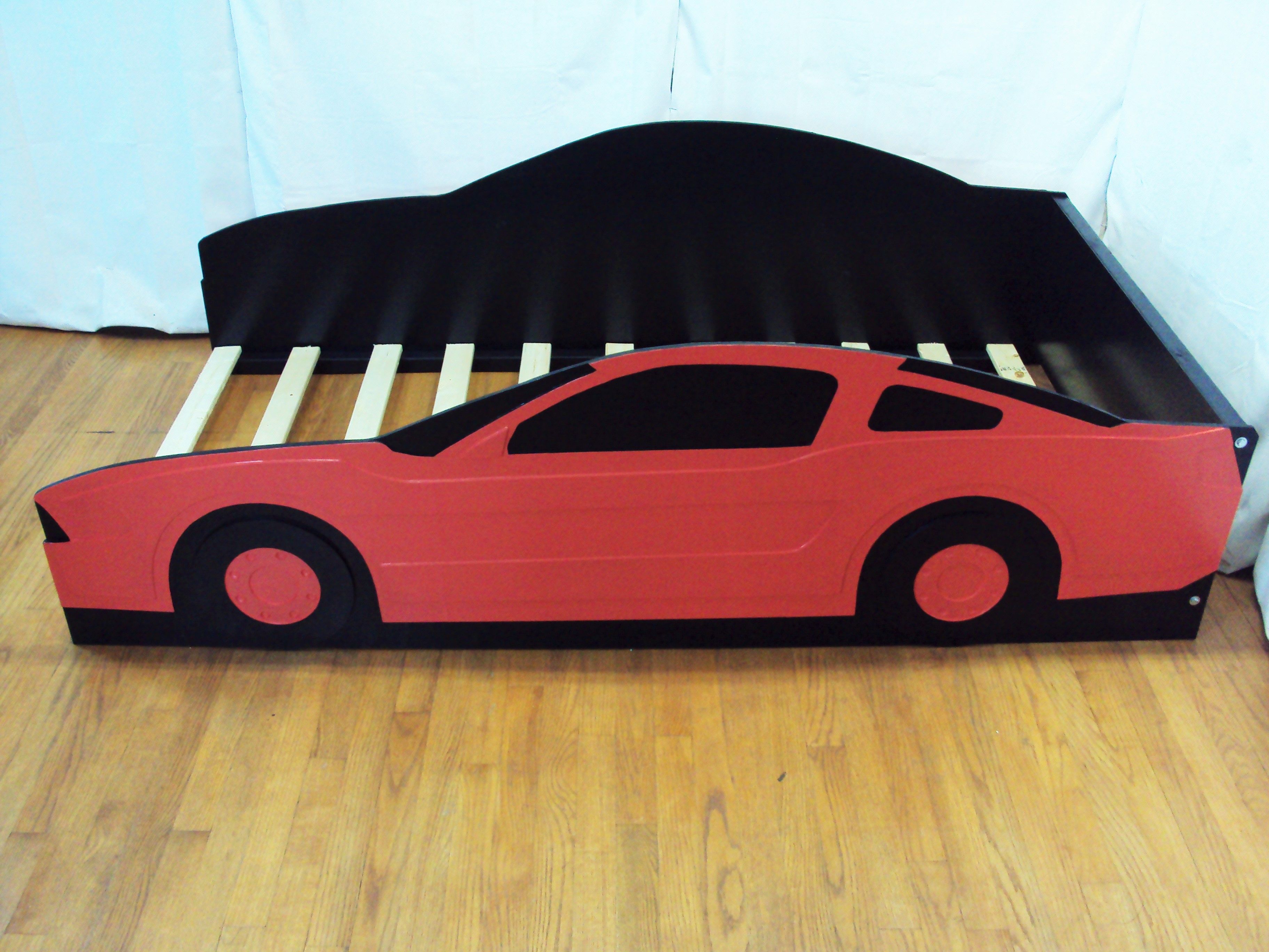 Custom Car Twin Kids Bed Frame - Handcrafted - Car Themed Children's ...