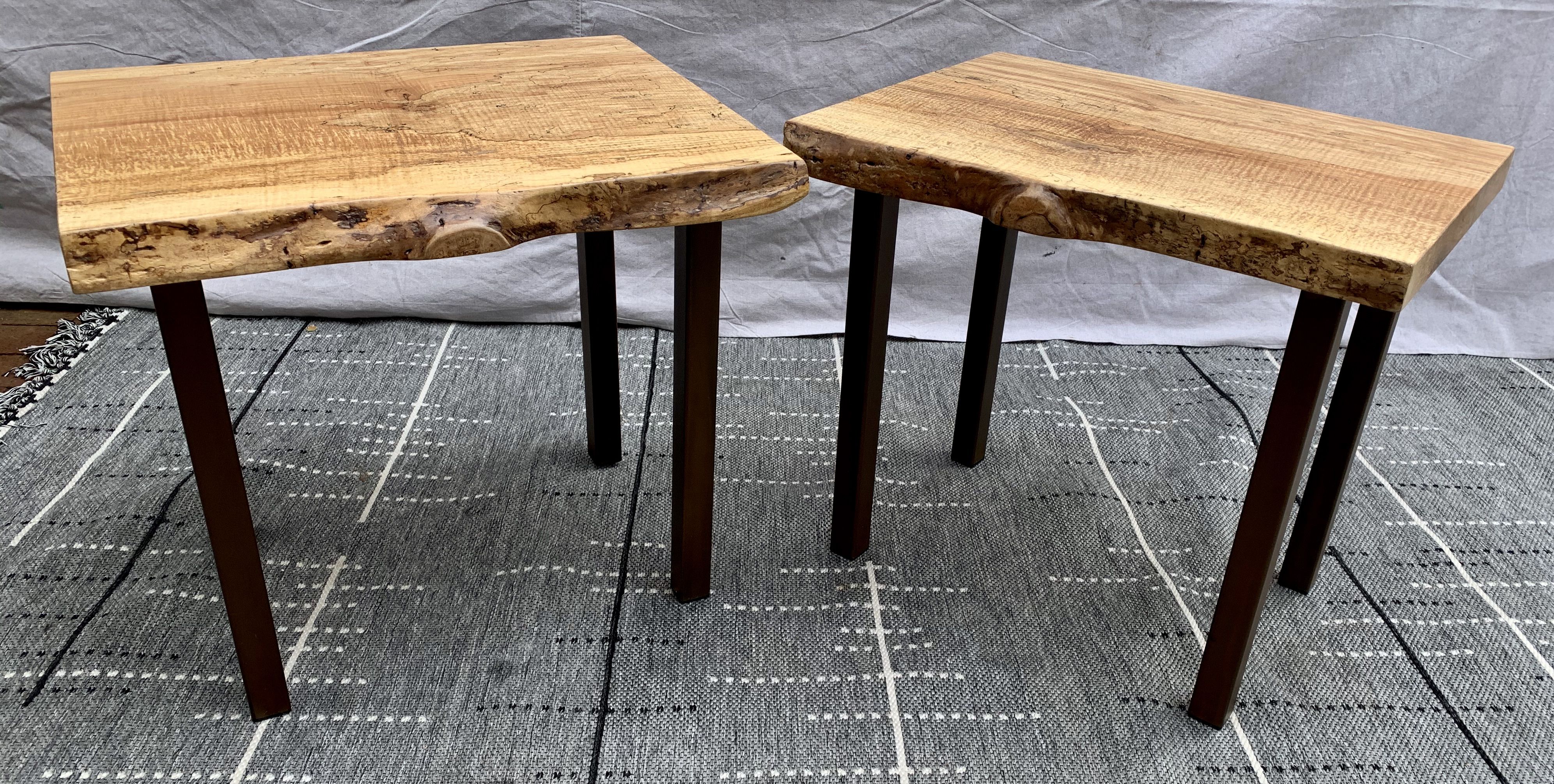Natural Maple End Tables at Lydia Christopher blog