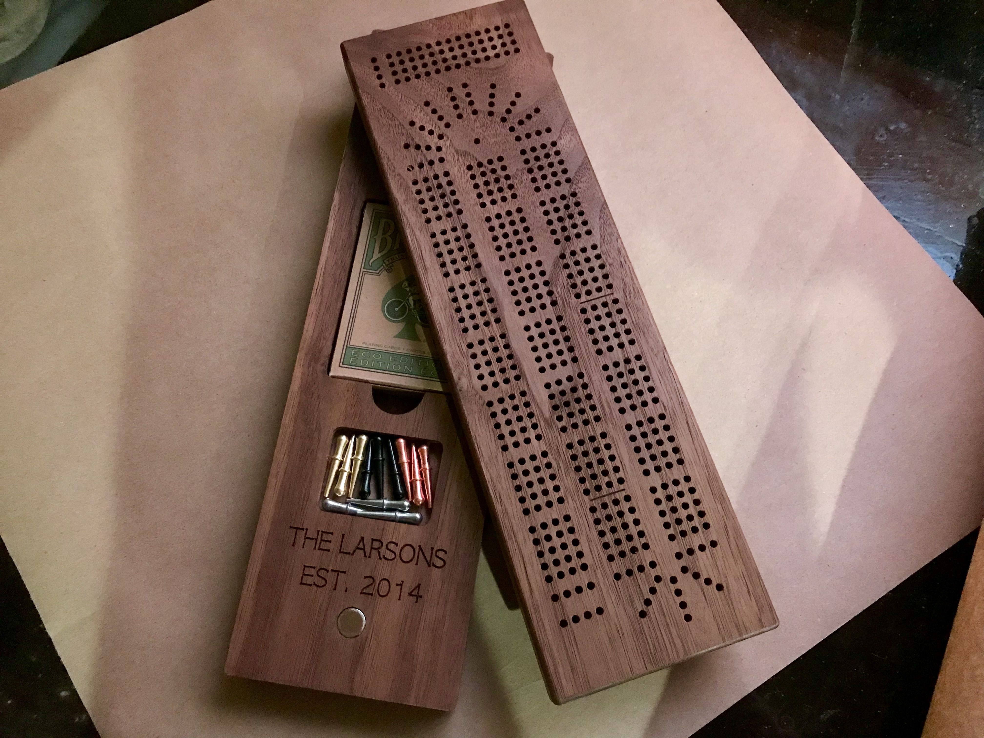 buy-hand-crafted-cribbage-board-with-internal-peg-and-card-storage
