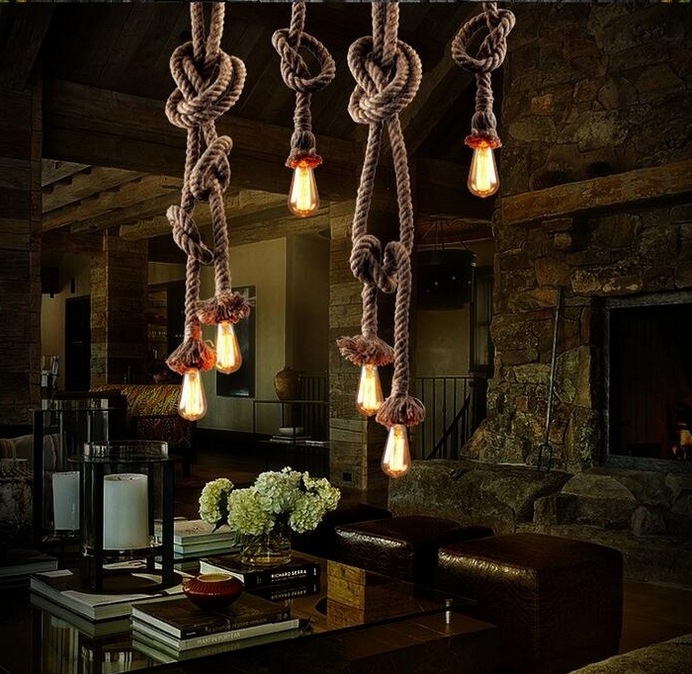 Wooden Rope Ceiling Lights at Kenneth Bray blog