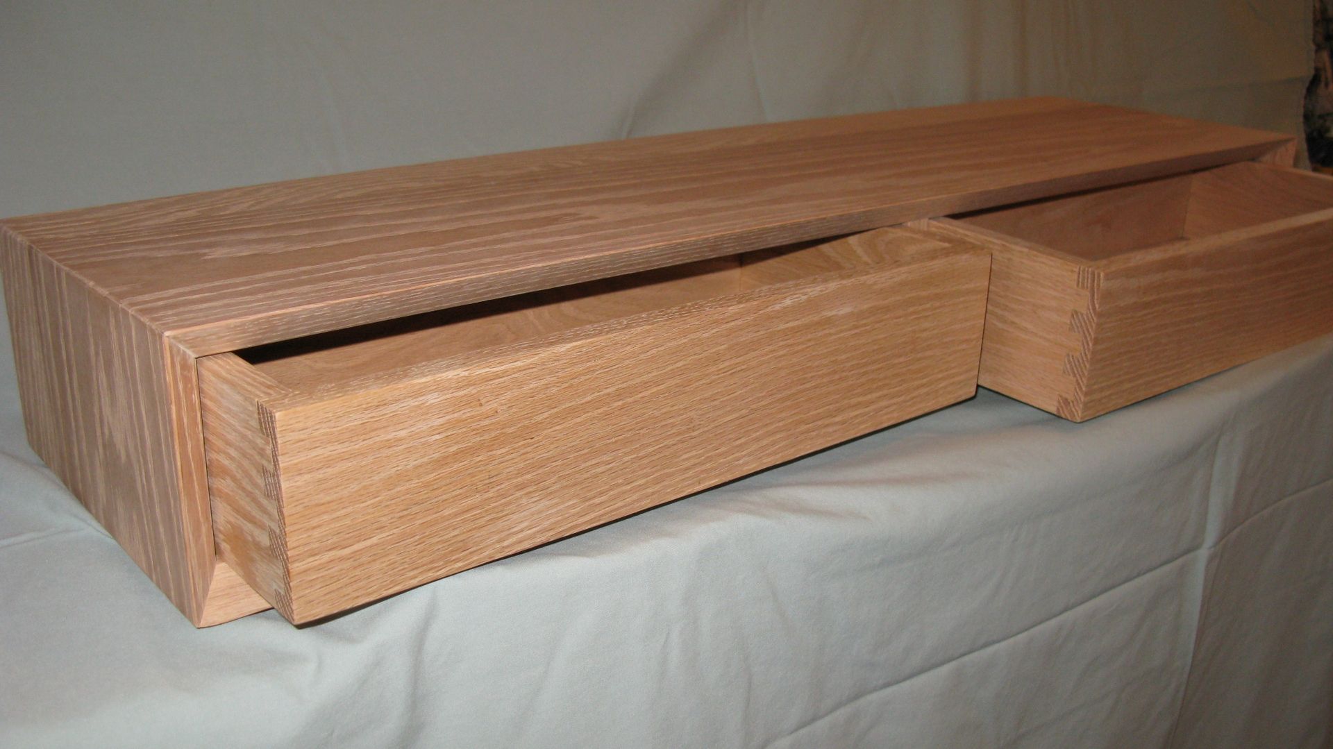 Hand Crafted Floating Shelves With Drawers by Tom's Handcrafted ...