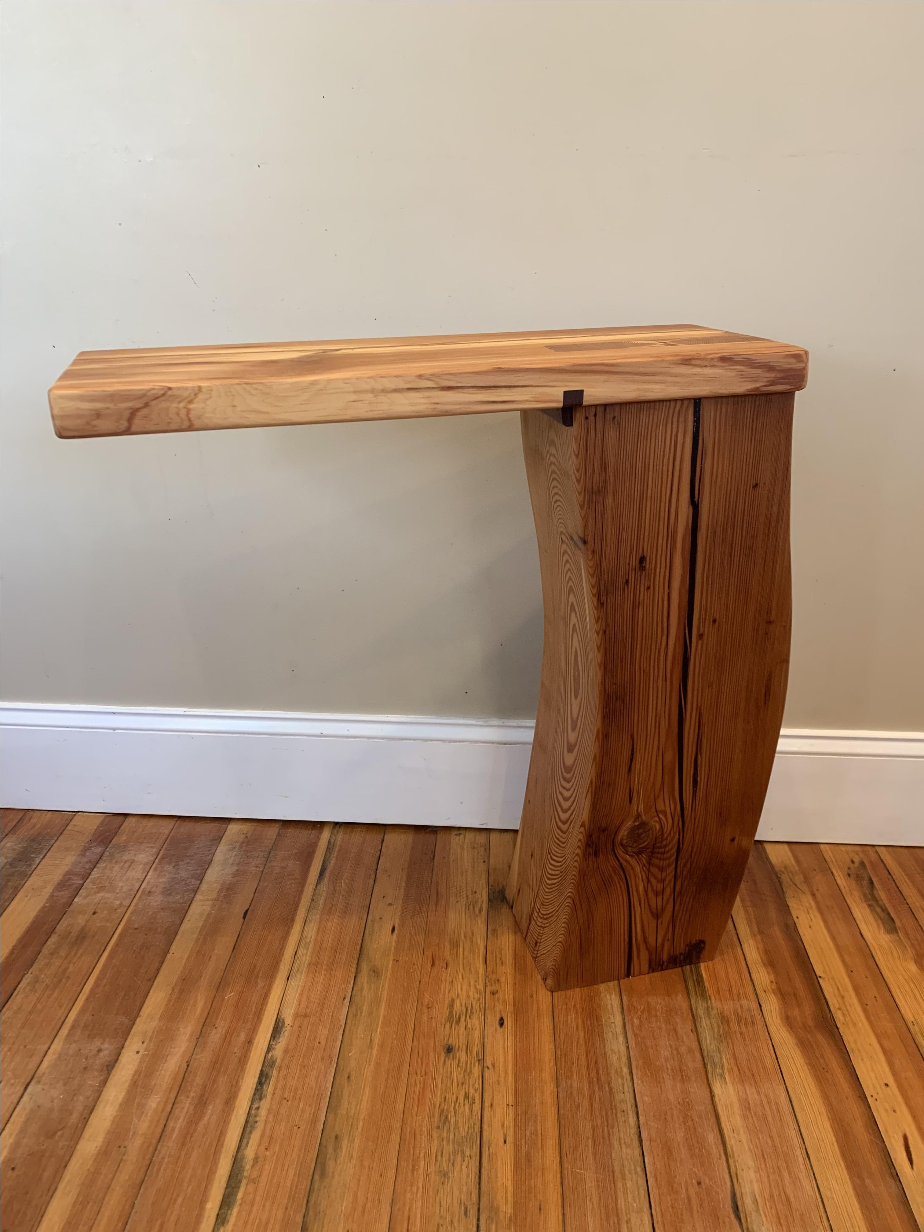 Buy Custom Made Rustic Curved Side Table, made to order from Chandler ...