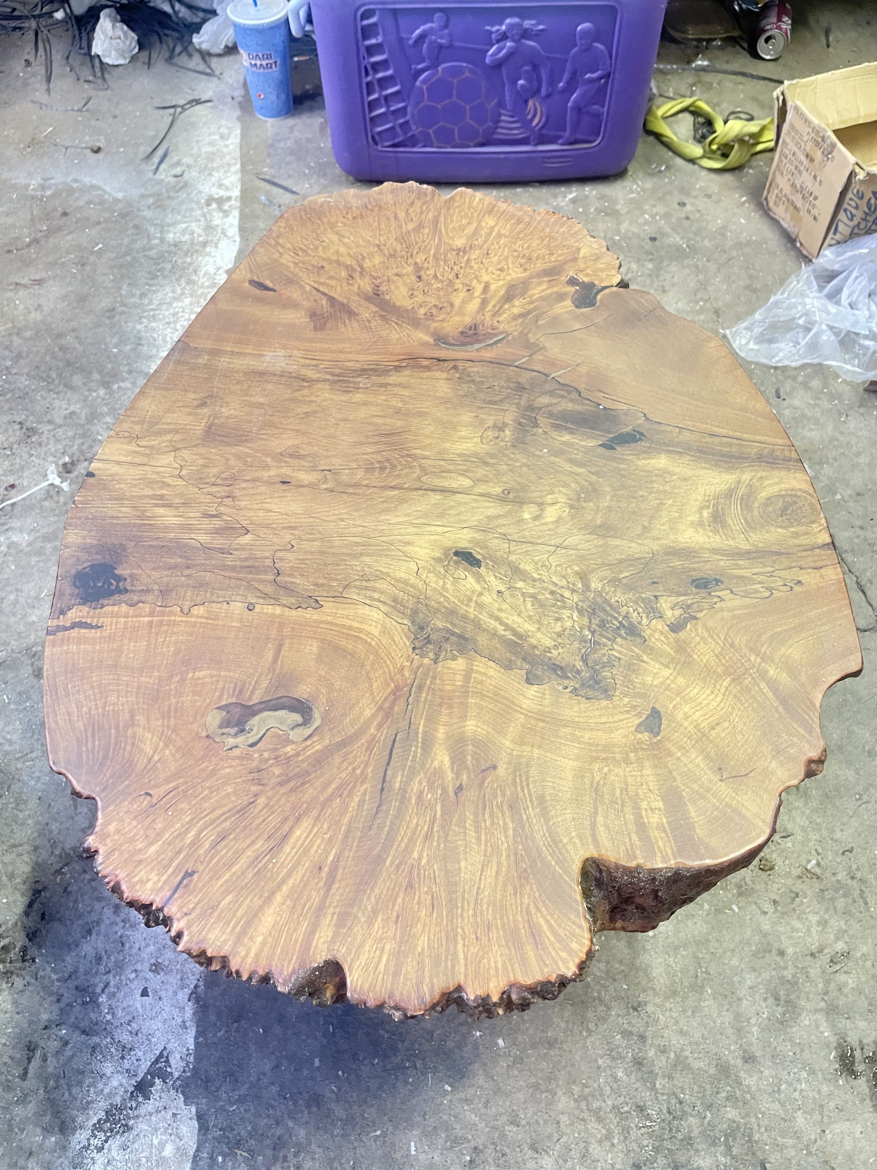 Buy Custom Spalted Maple Burl Coffee Table, made to order from ...