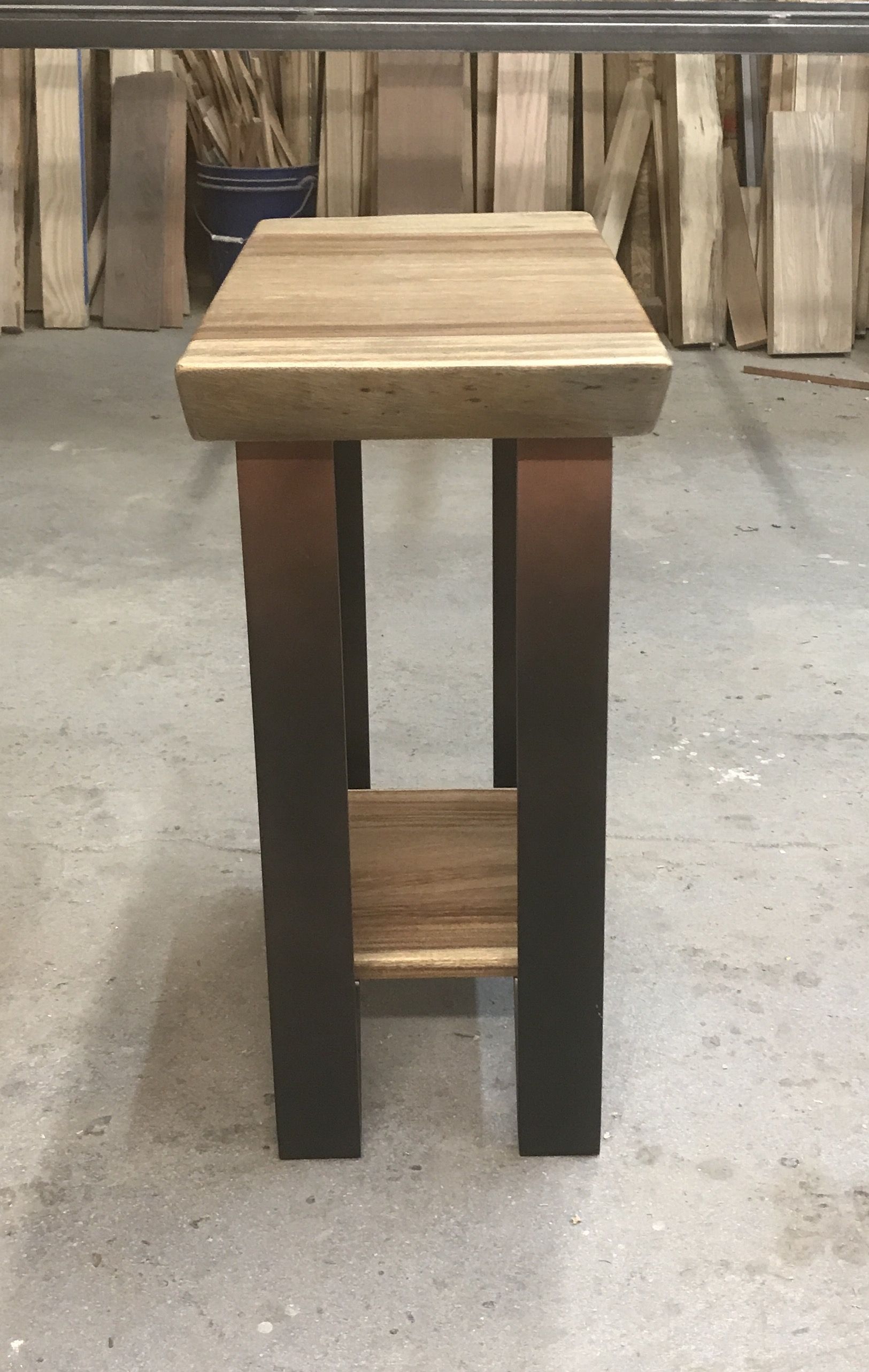 Custom Made Live Edge Side Table by inDistressed, LLC | CustomMade.com