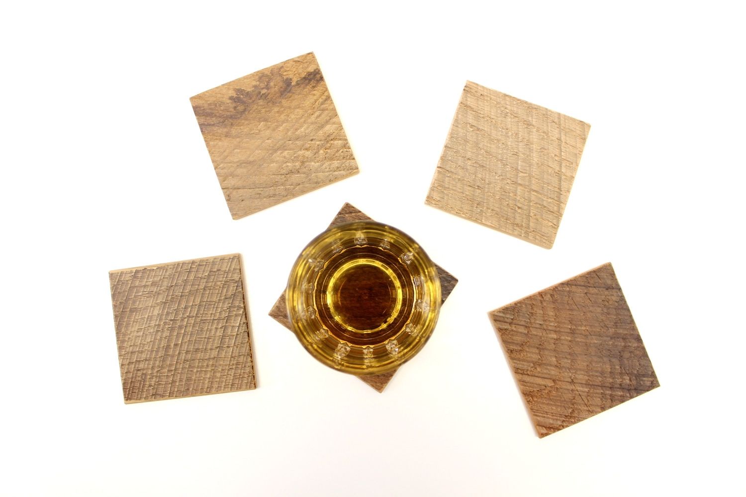 Custom Reclaimed Oak Coasters by TREELINE Wood and Metalworks ...