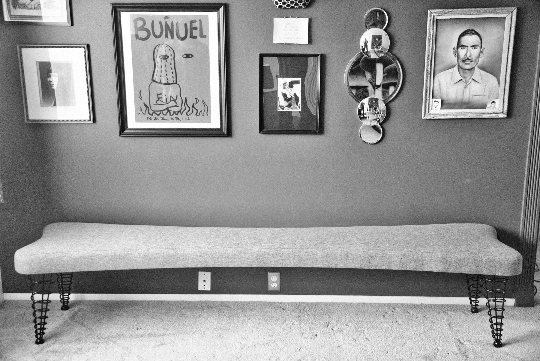 Buy Hand Made Upholstered Bench 8 Feet Long!, made to order from Spiral ...