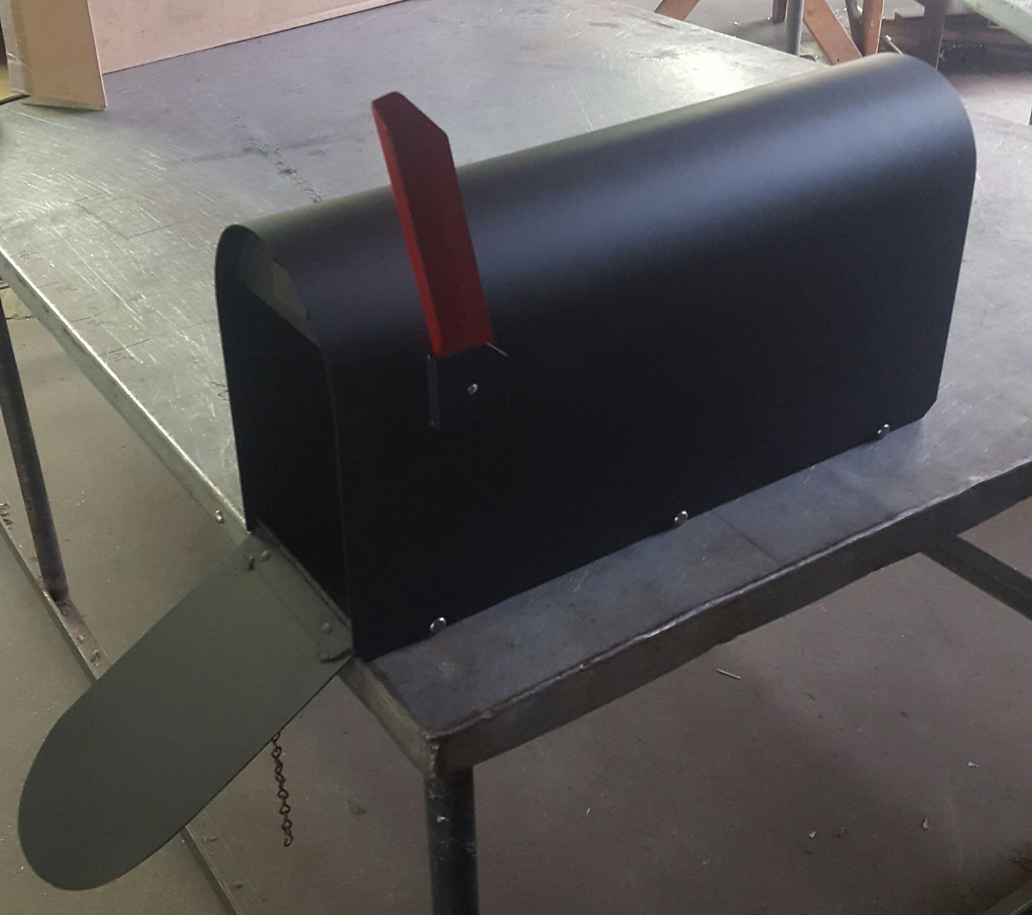 Buy Handmade Round Top Mailbox, made to order from Matz Metal Works ...