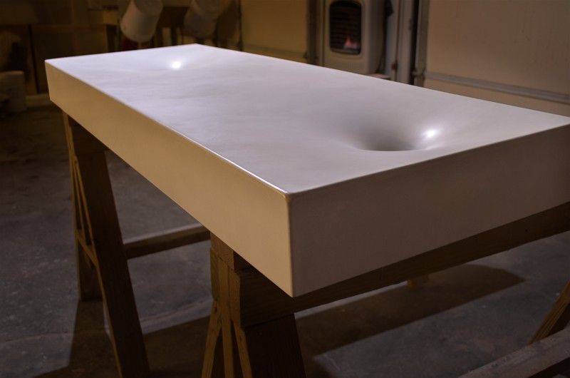 Custom Made Twin Crater Sink (Concrete) by Formed Stone Design ...