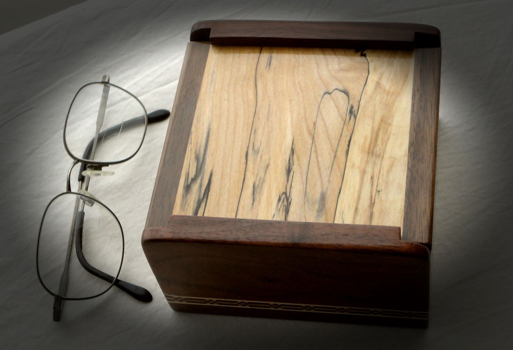 Hand Made Walnut Keepsake Box by July's Woodworks Llc | CustomMade.com