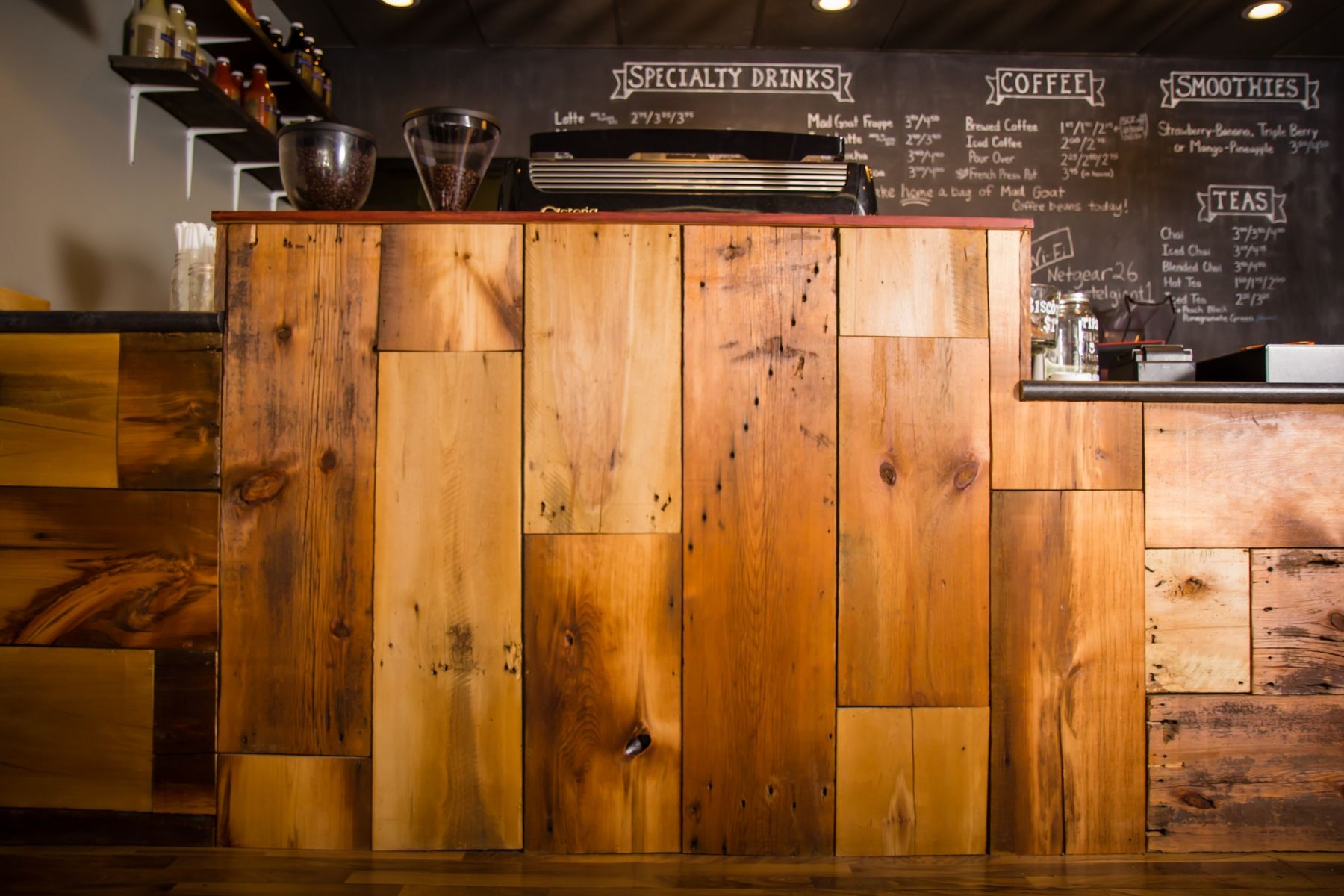 Custom Made Cafe Tables For Mad Goat Coffee House And Roasterie ...