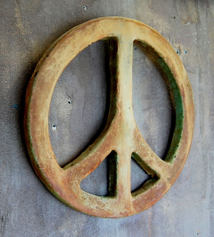 Buy Hand Crafted Peace Sign, made to order from Stone Effects ...