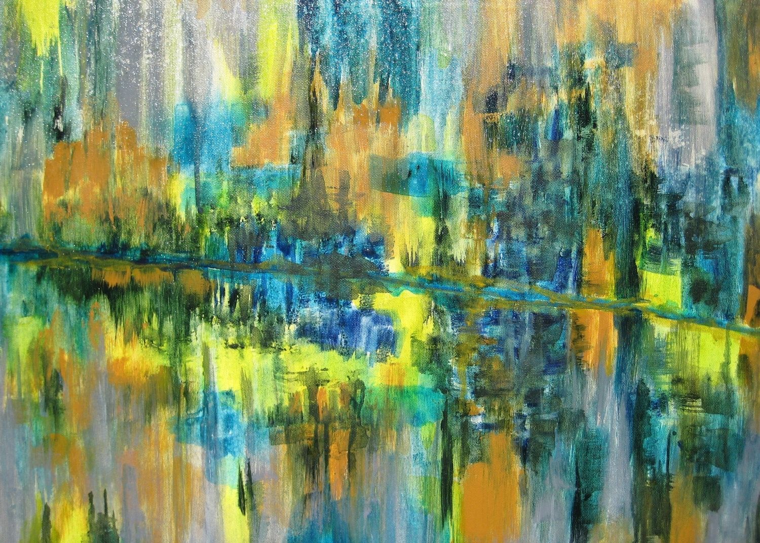 Custom Made 25% Off Sale-Modern Abstract Large Monsoon Original ...