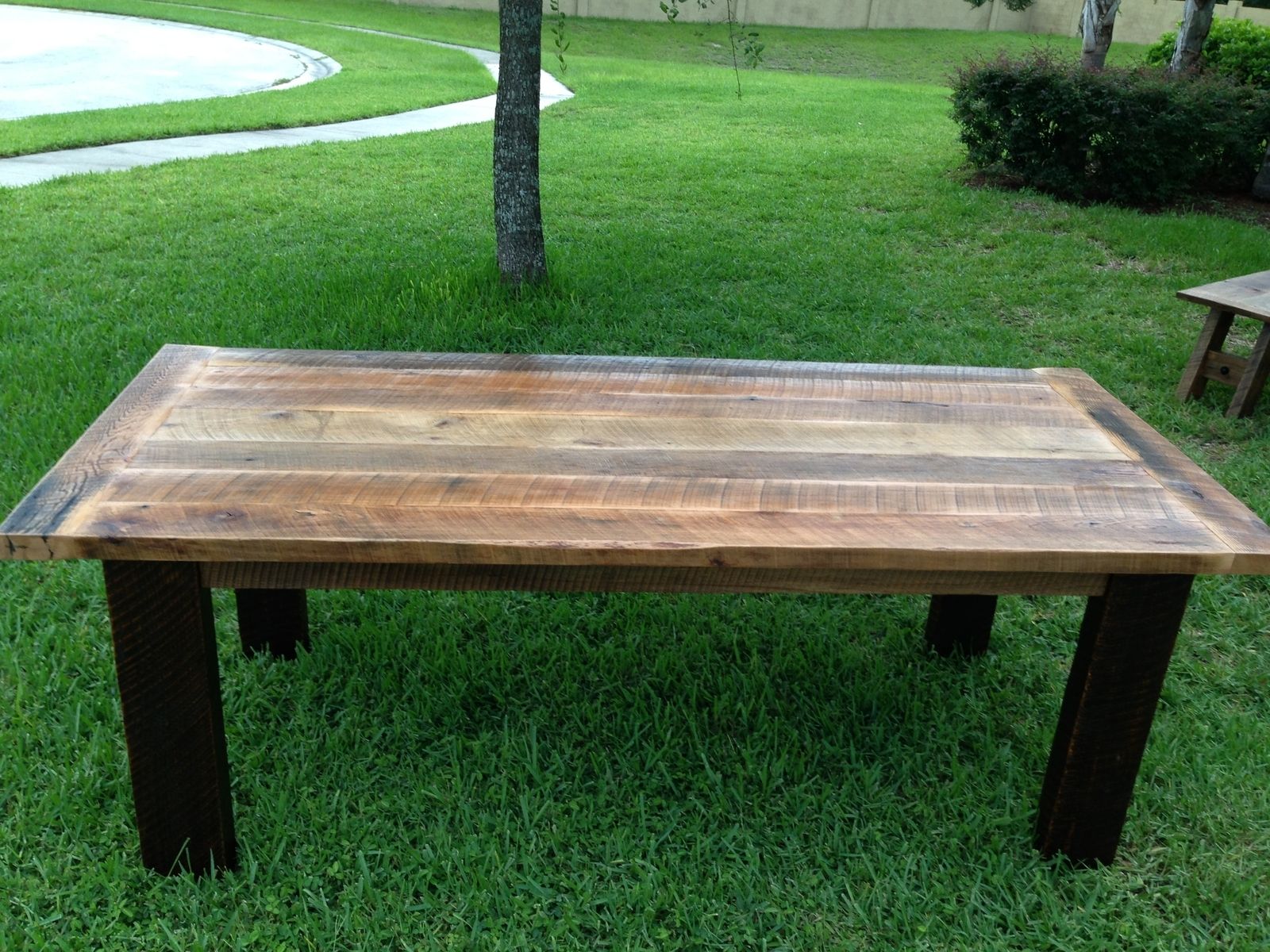 Custom Reclaimed Oak Dining Table by Fama Creations, LLC | CustomMade.com