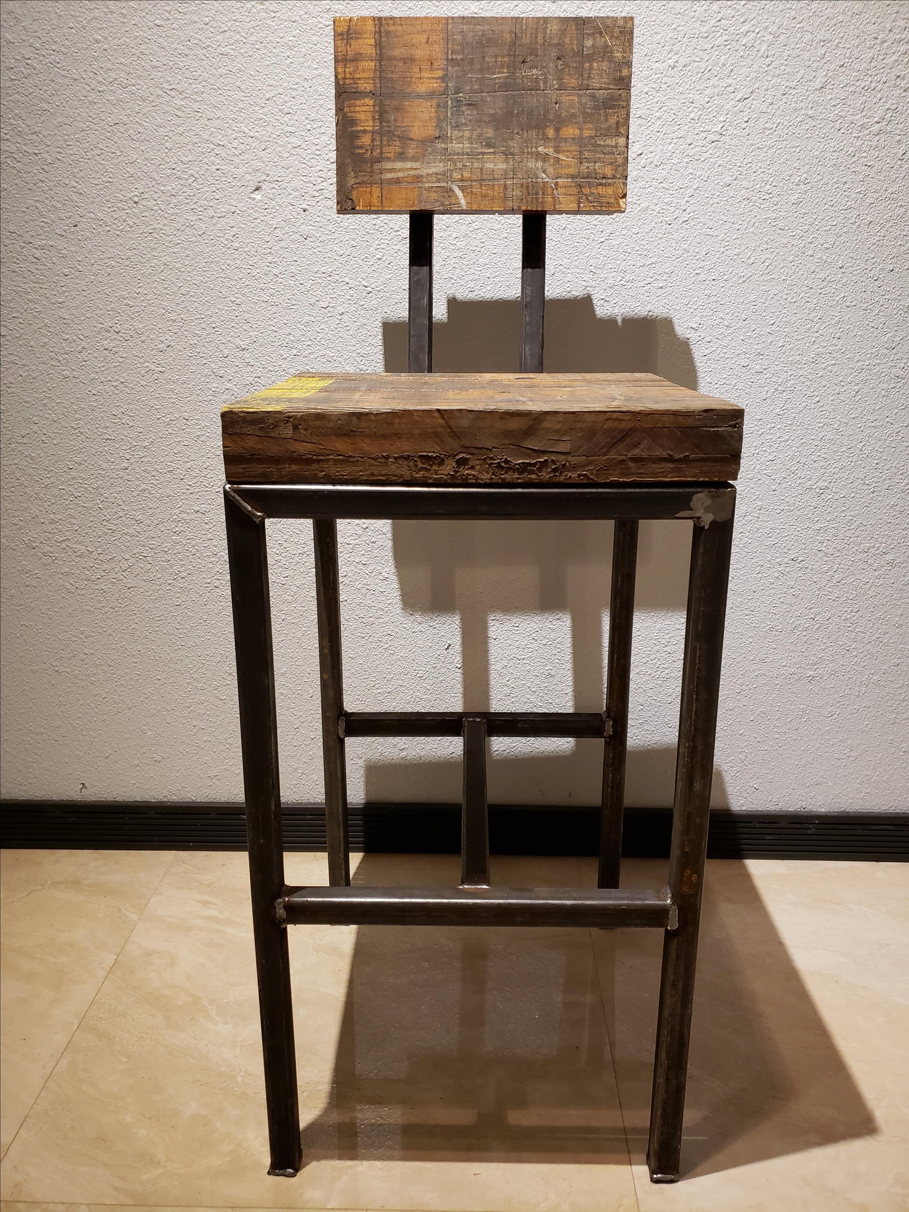 Hand Made Heavy Duty Rustic Industrial Stool by Dirty Metal Secrets ...