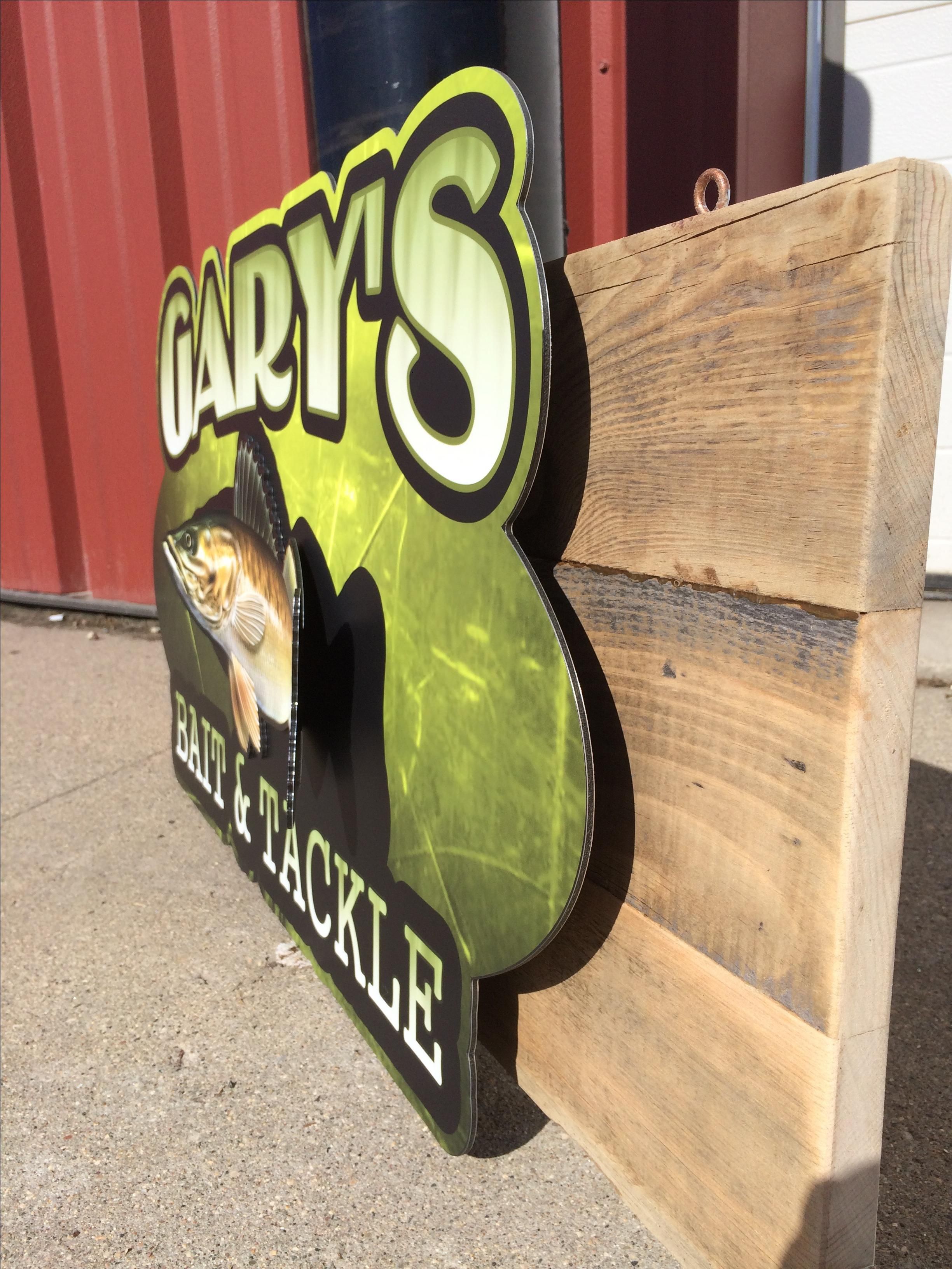 Buy Hand Crafted Bait & Tackle Sign, made to order from Kustom Koncepts ...